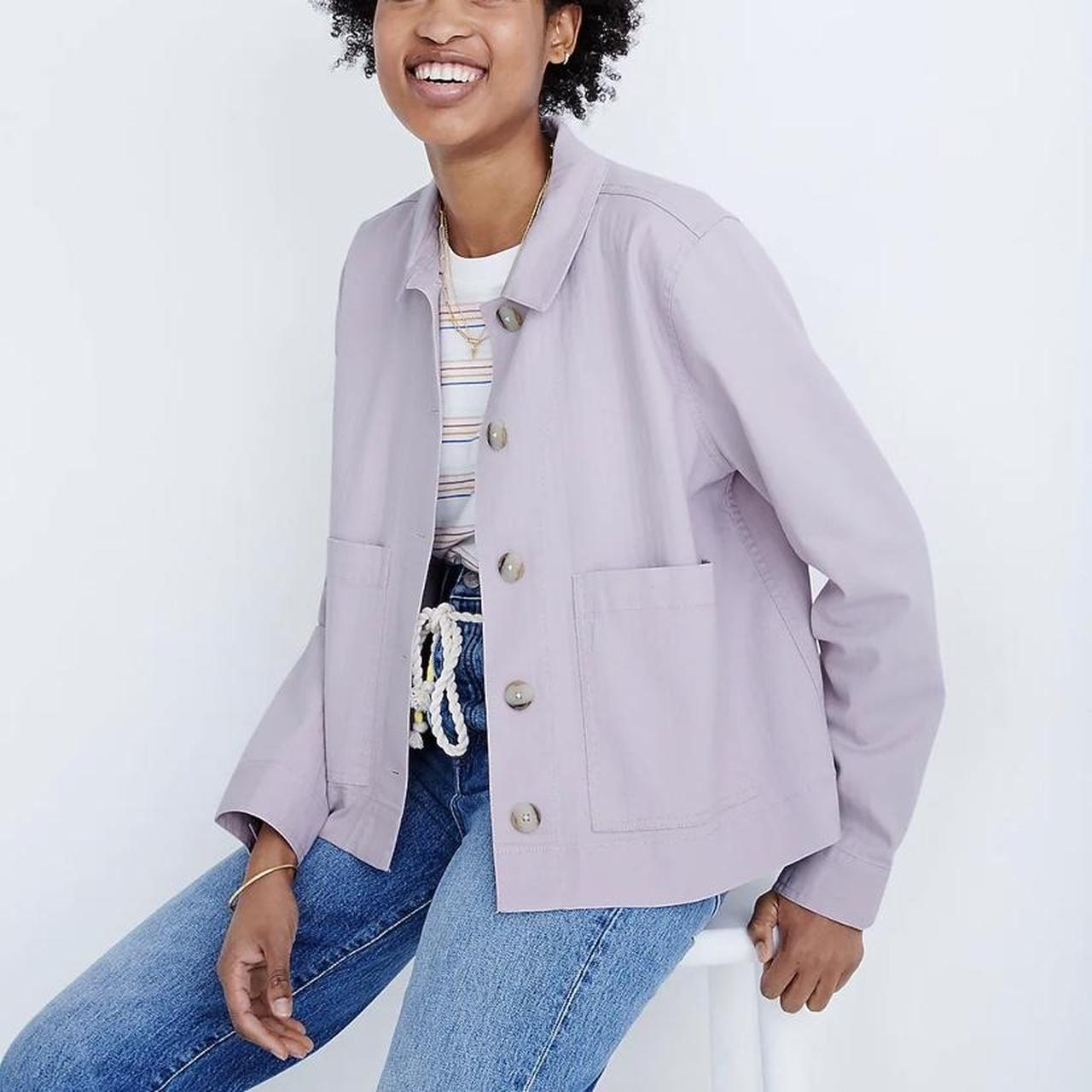 Madewell Women's Purple Jacket | Depop