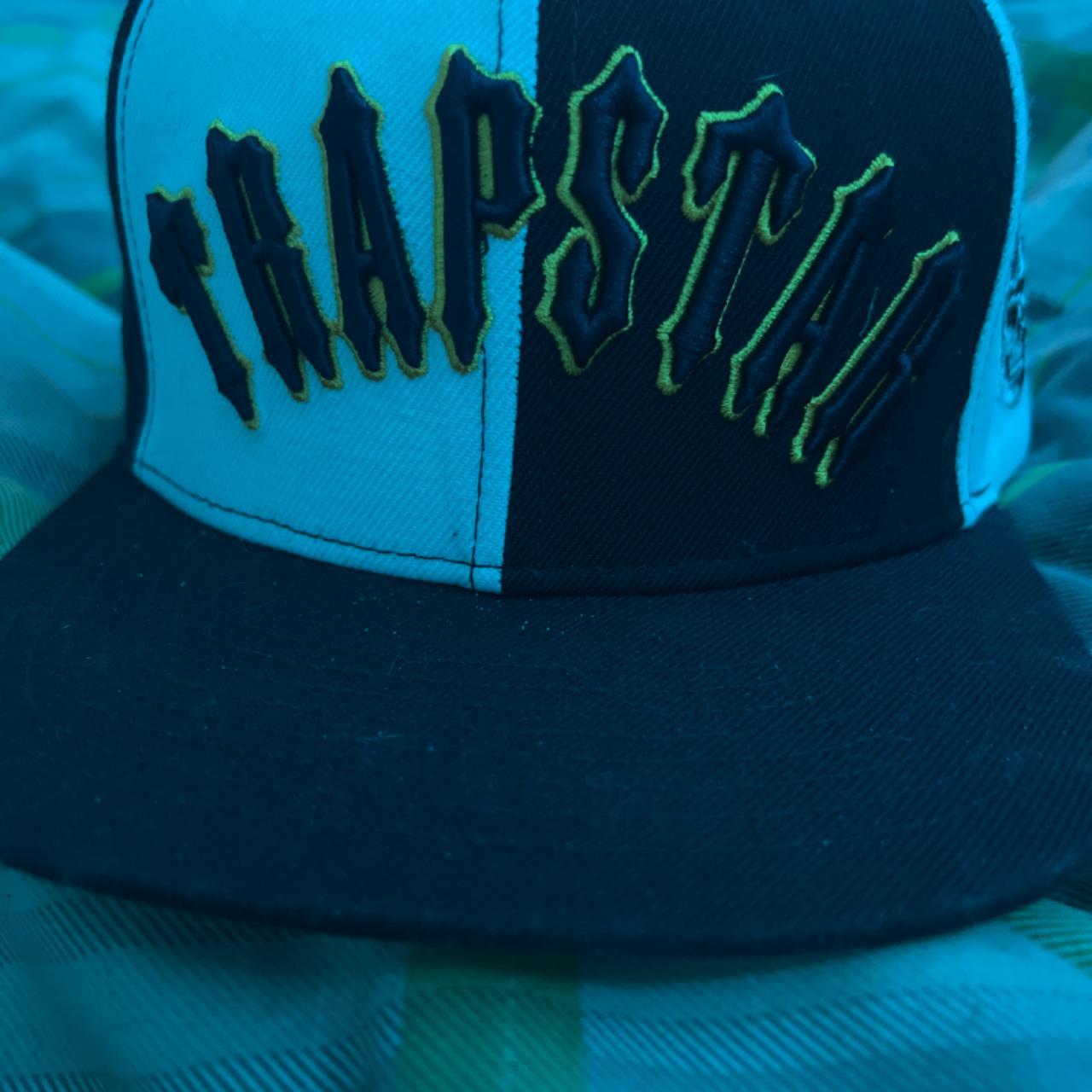 Trapstar navy n white baseball cap. Worn once... - Depop