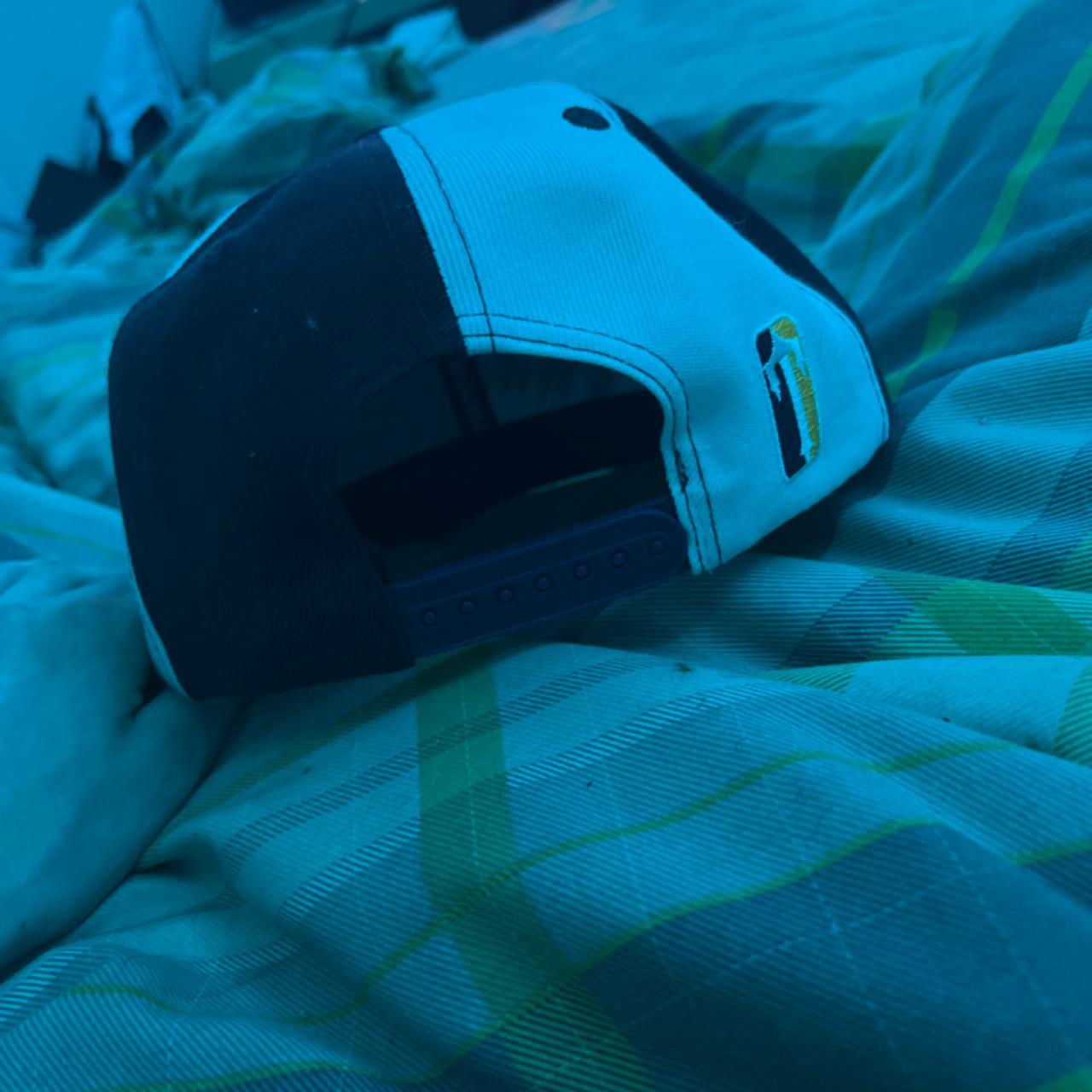 Trapstar navy n white baseball cap. Worn once... - Depop