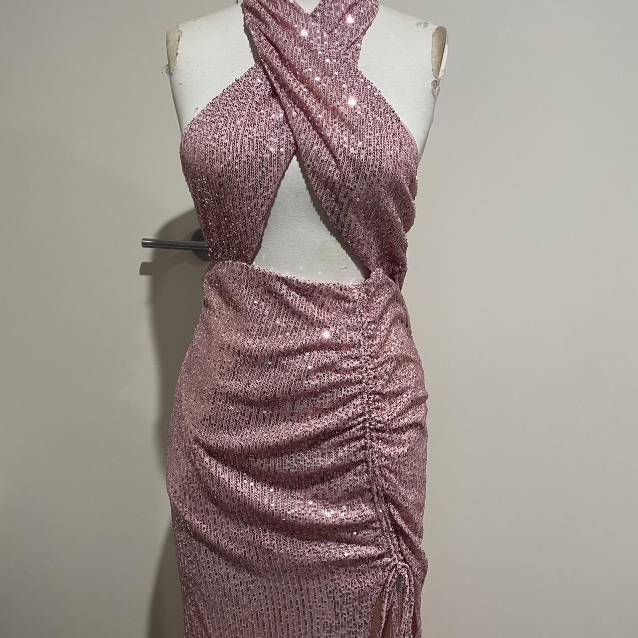 Fashion Nova Women's Pink Dress | Depop