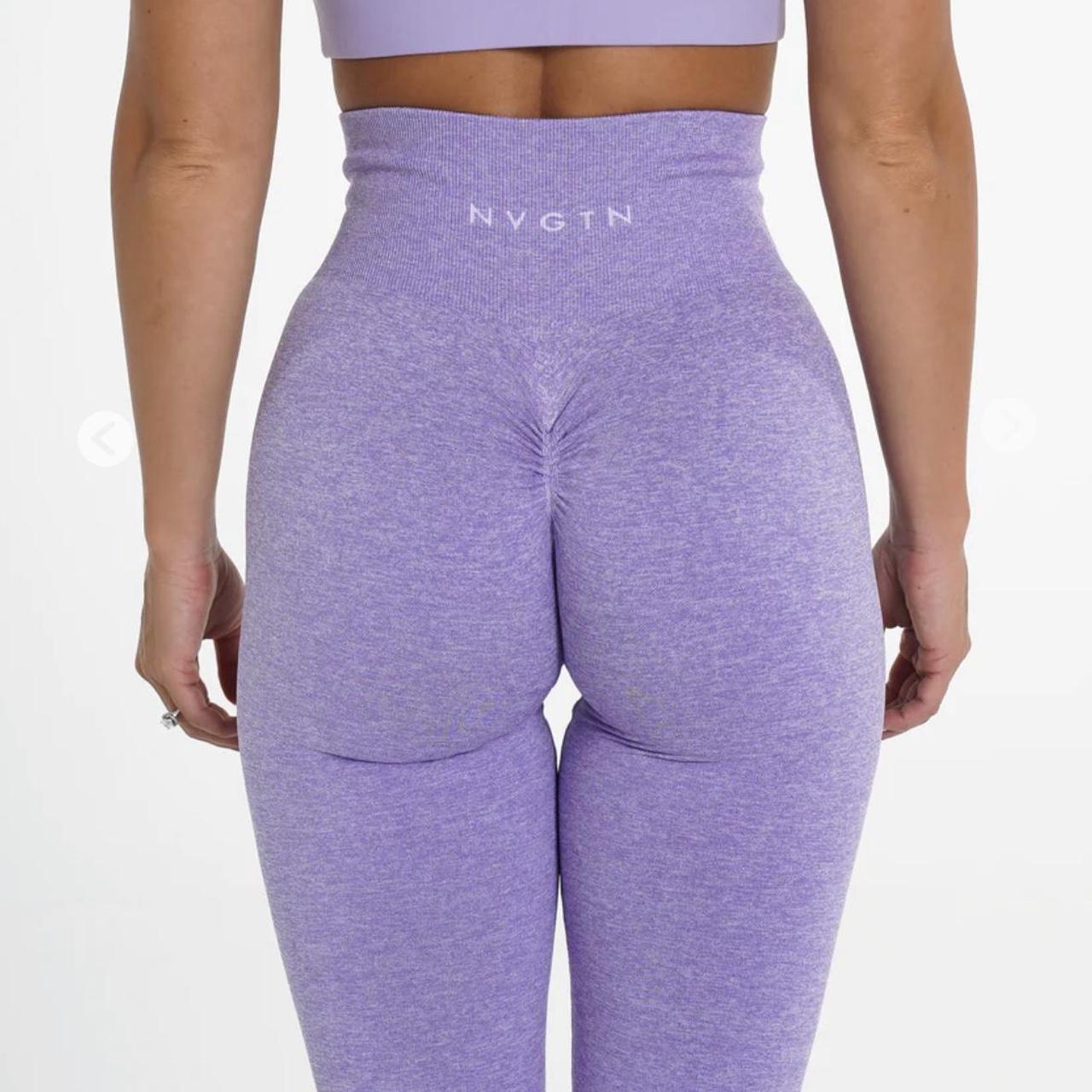 NVGTN Lilac Scrunch Leggings 💗 - Lilac Scrunch... - Depop