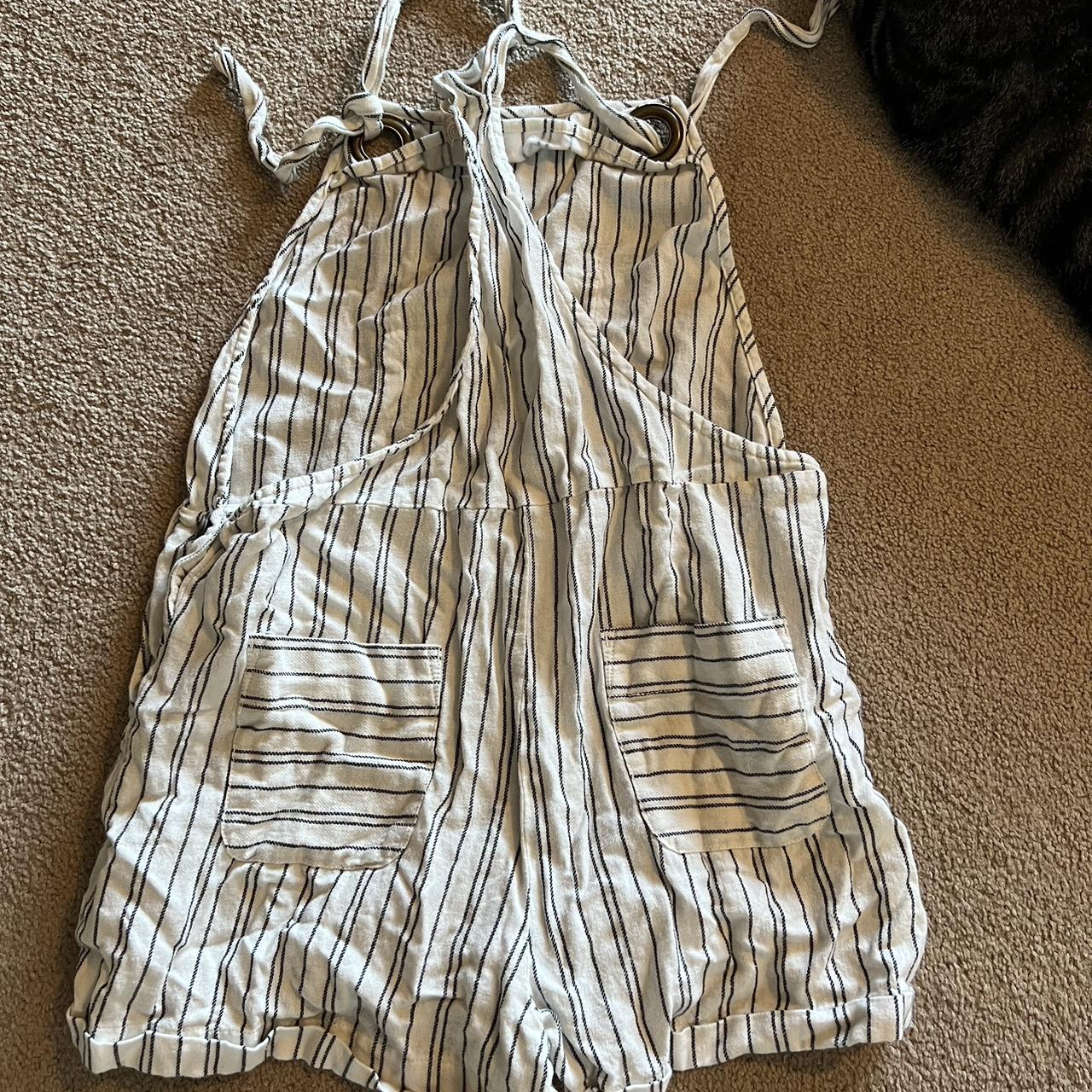 Altar’d state stripe shorts overalls - Depop