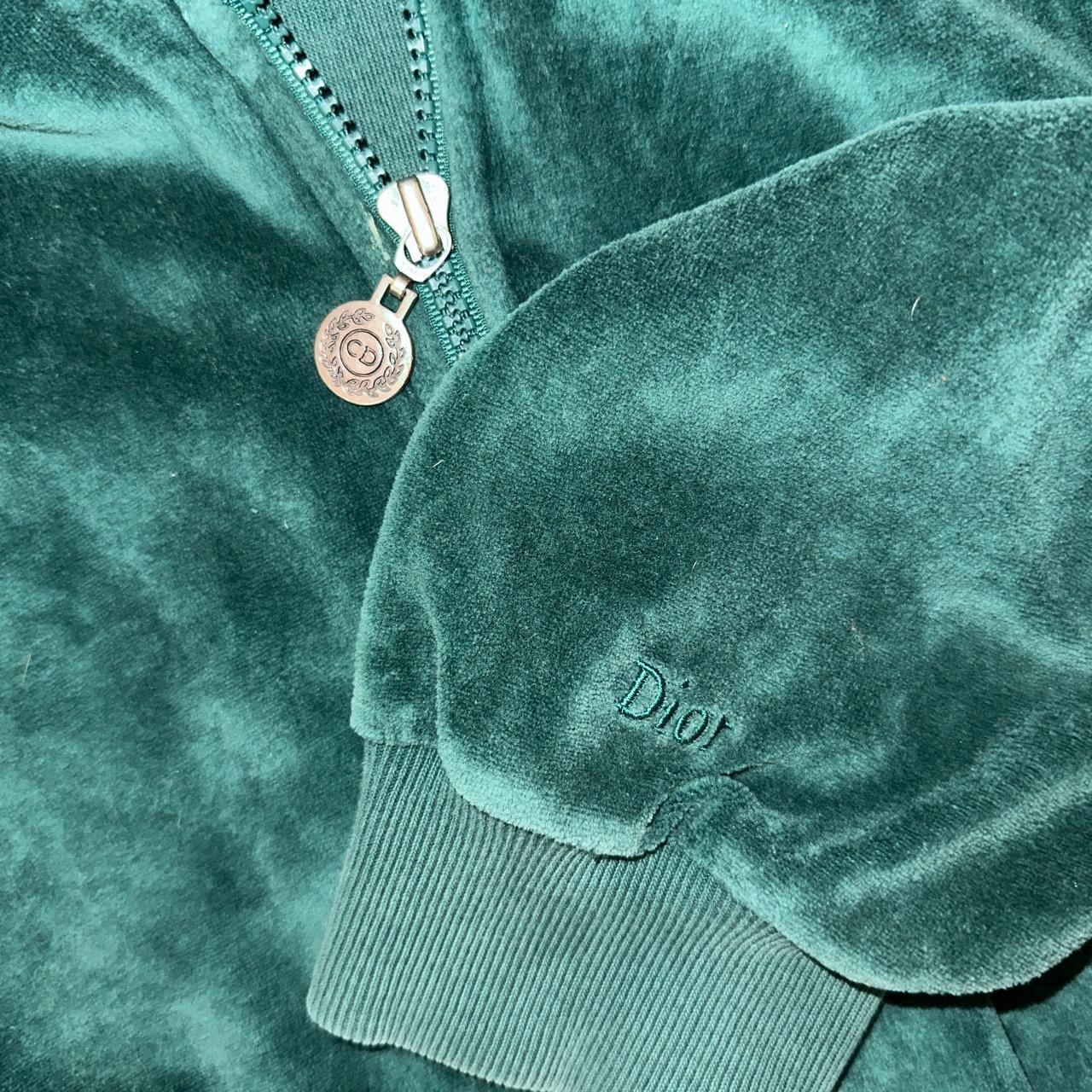 Vintage Christian Dior Velour Track Jacket Size... - Depop