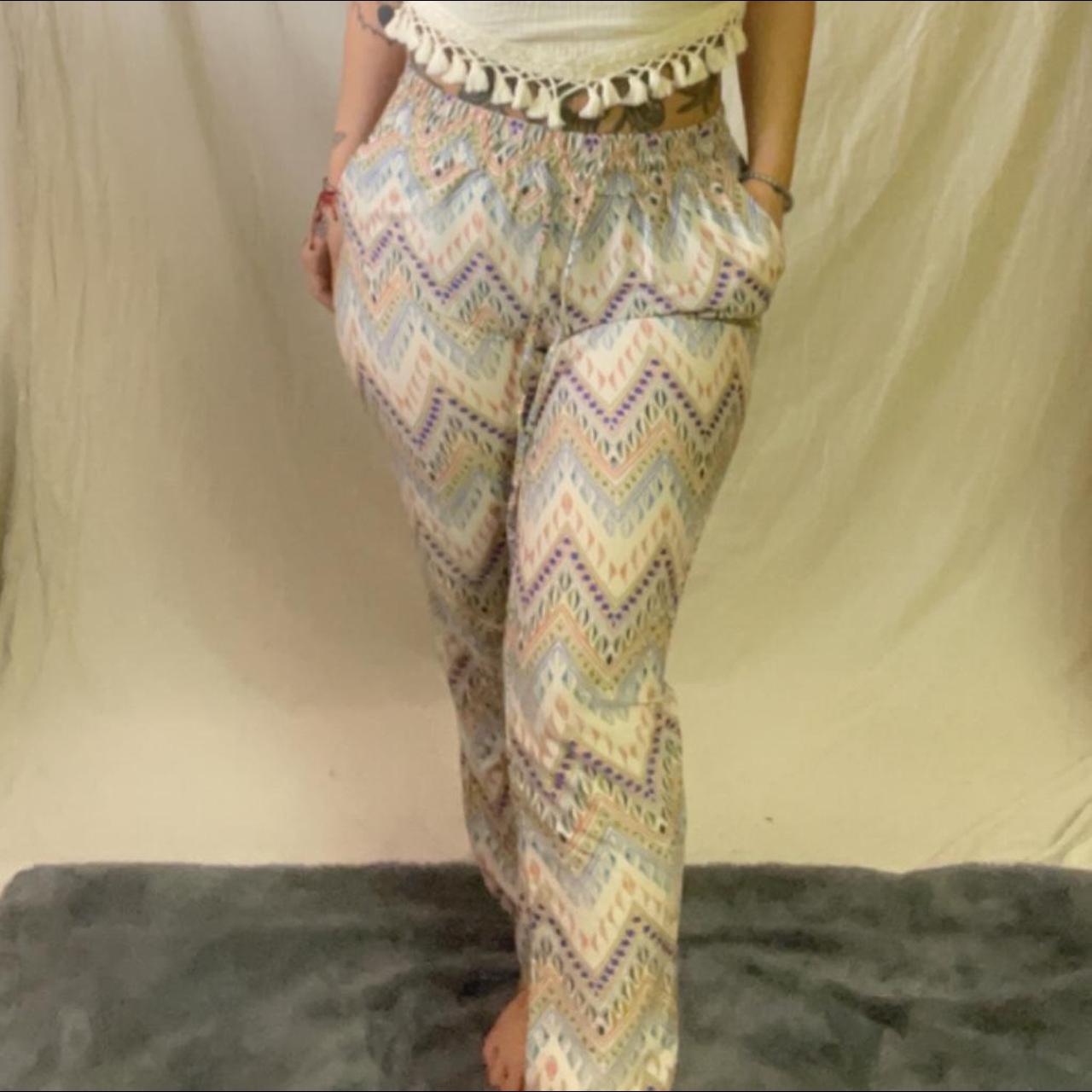Multi colored pants #boho - Depop