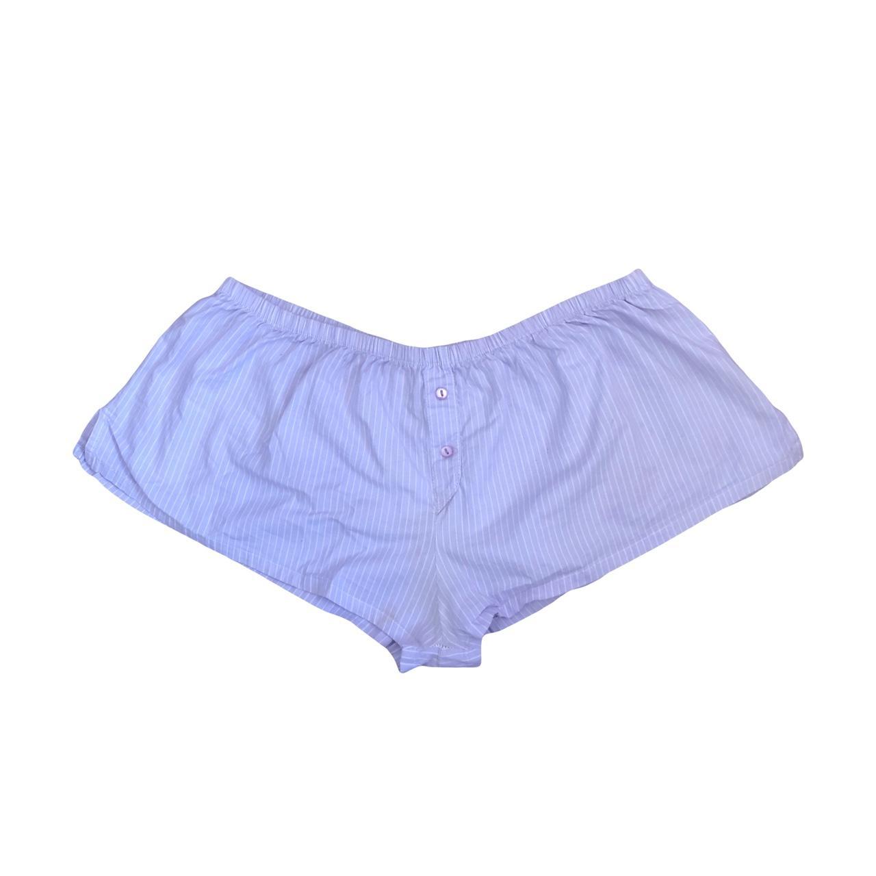 mini pj boxer shorts (very short) size: s/xs small... - Depop