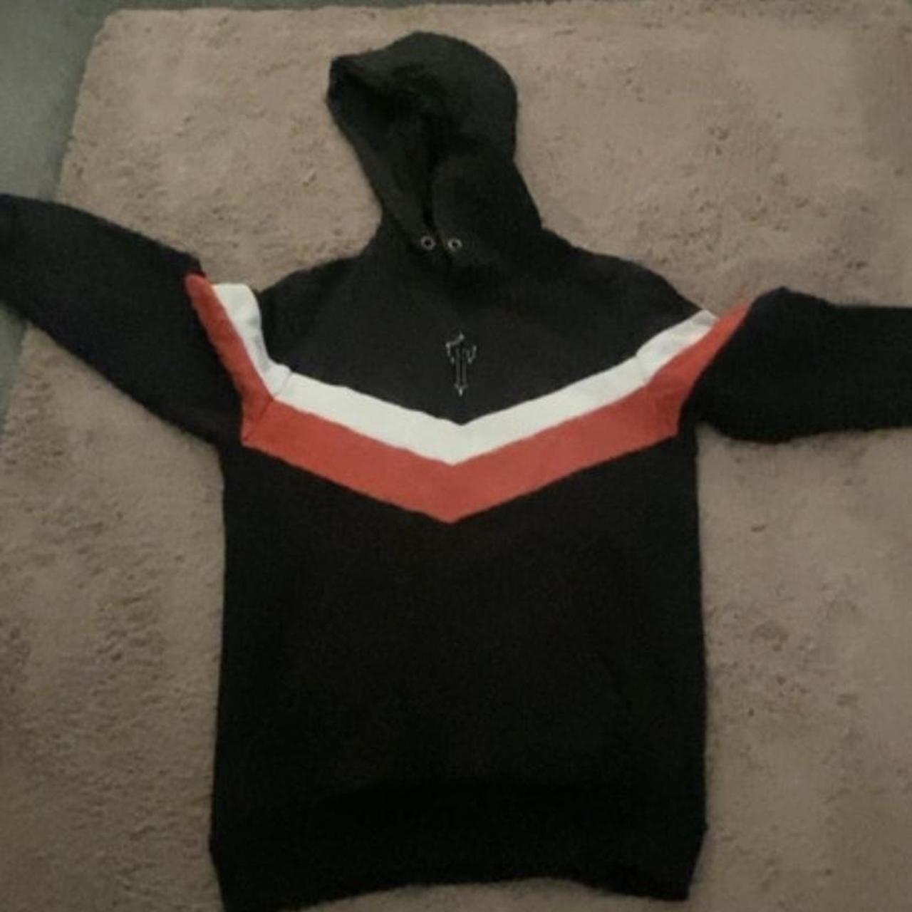 Trapstar red v stripe tracksuit M - Depop