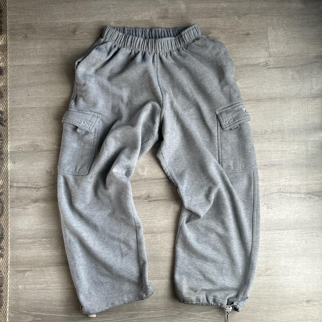 grey pro club sweatpants baggy af dm before to take... - Depop