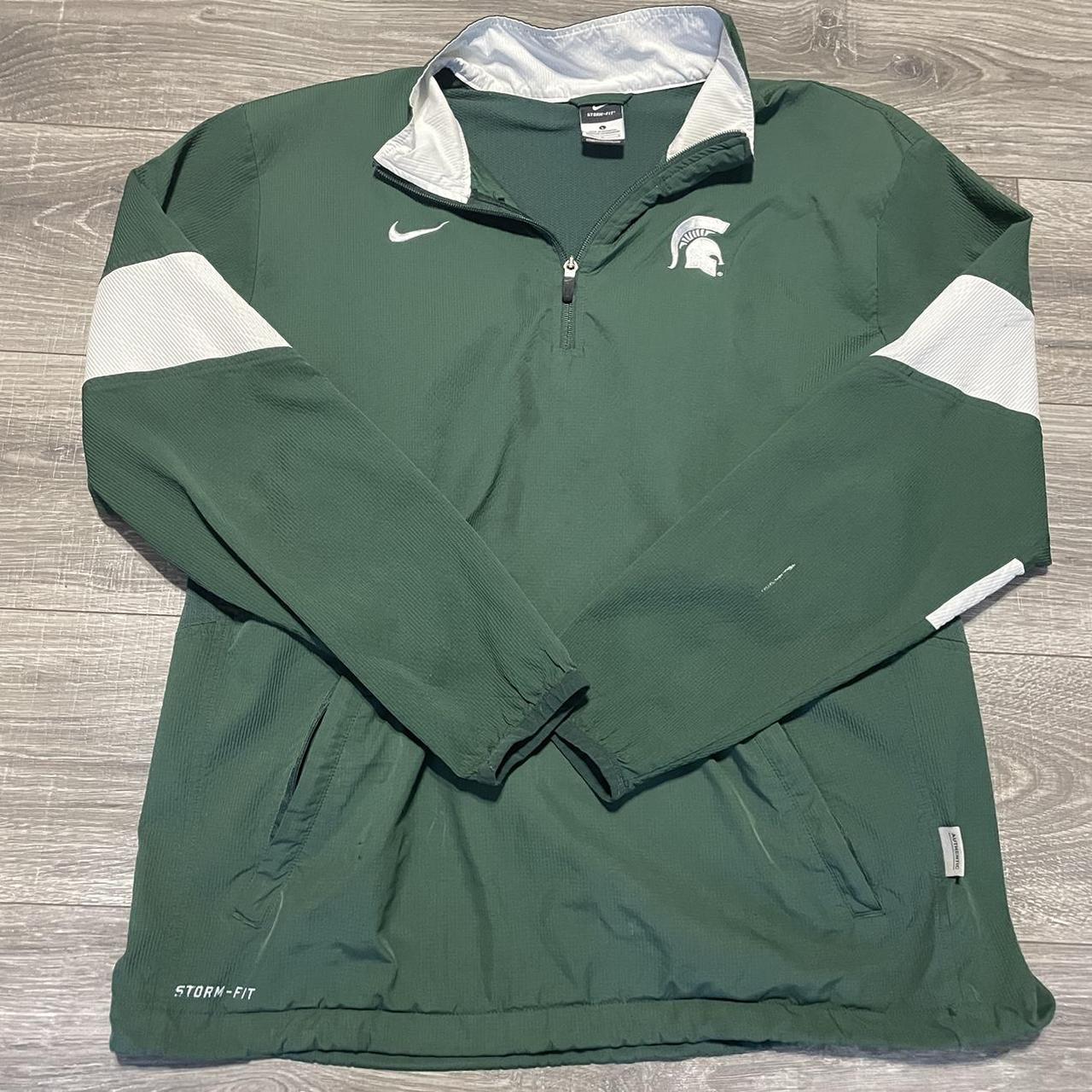 Nike Michigan State Spartans Storm-Fit Men's Quarter... - Depop