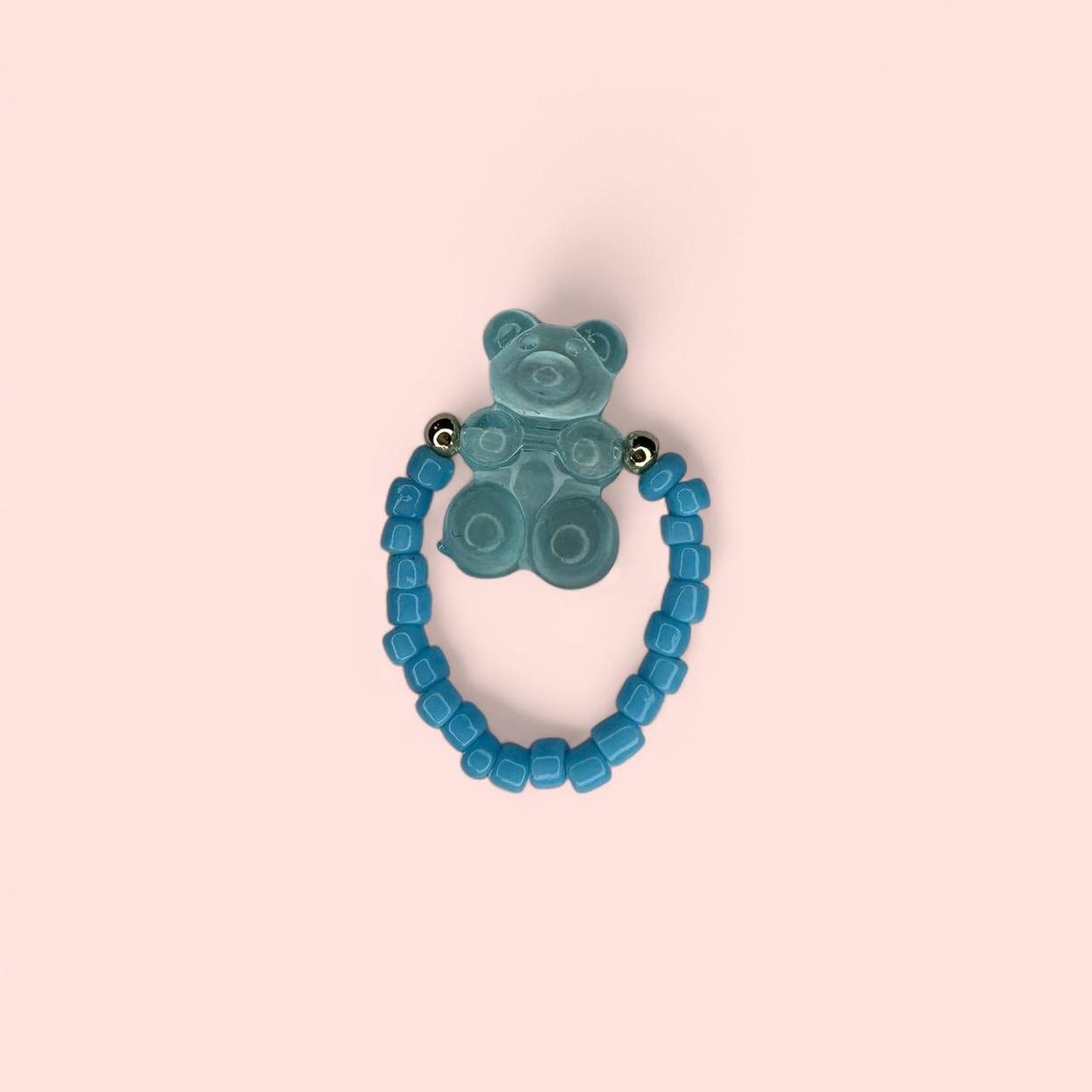 “Cute Blue Teddy” Rings | Depop