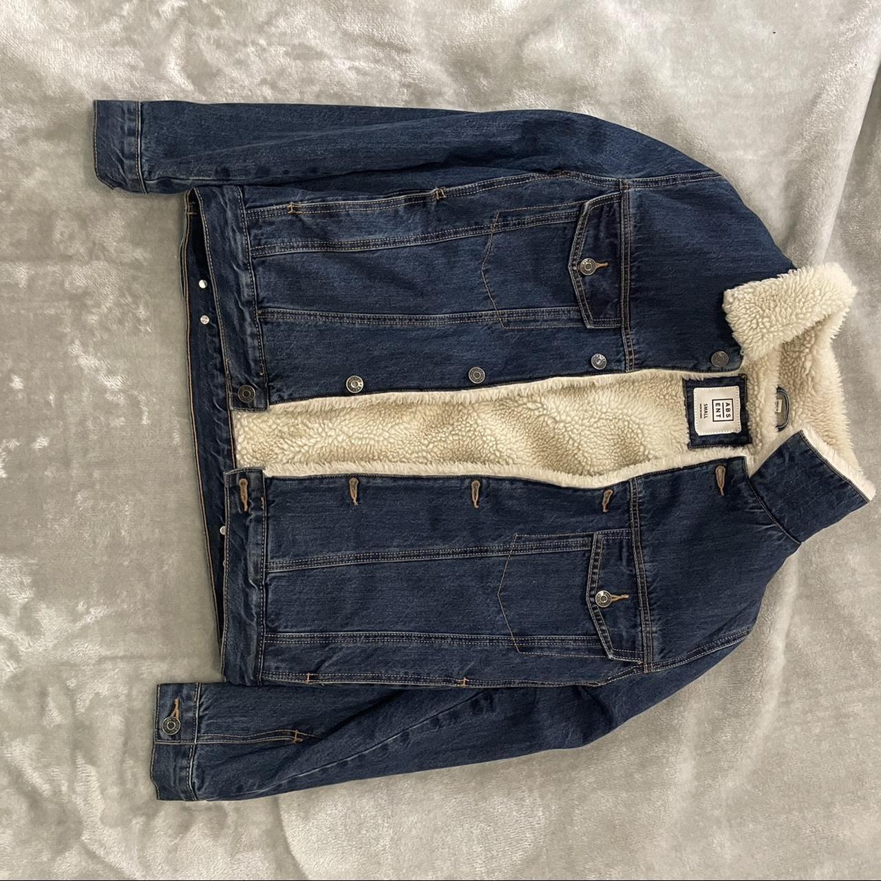 ABSENT Denim Jacket (Small) Only worn 2-3... - Depop