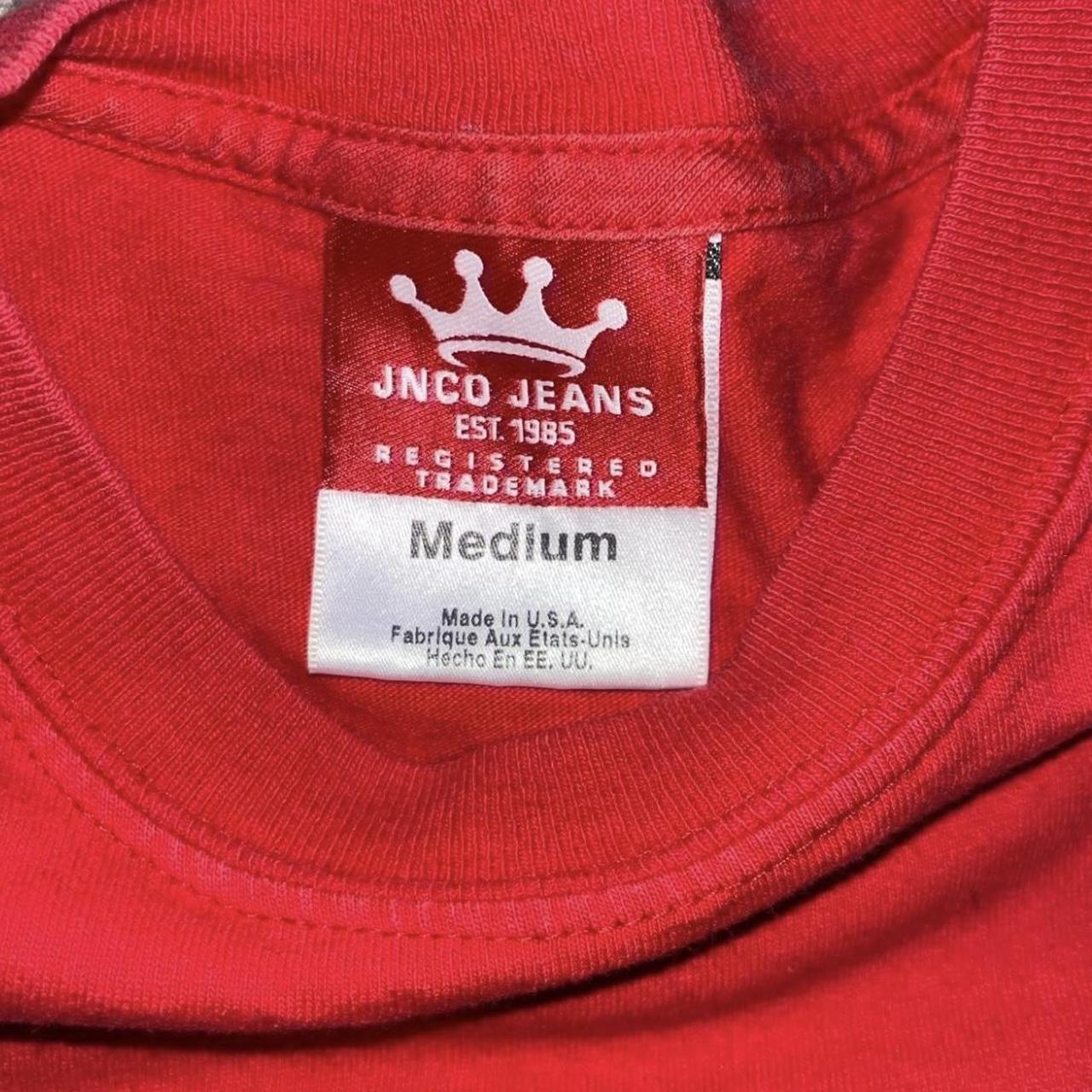 Red JNCO cobra shirt Size medium but fits as a... - Depop