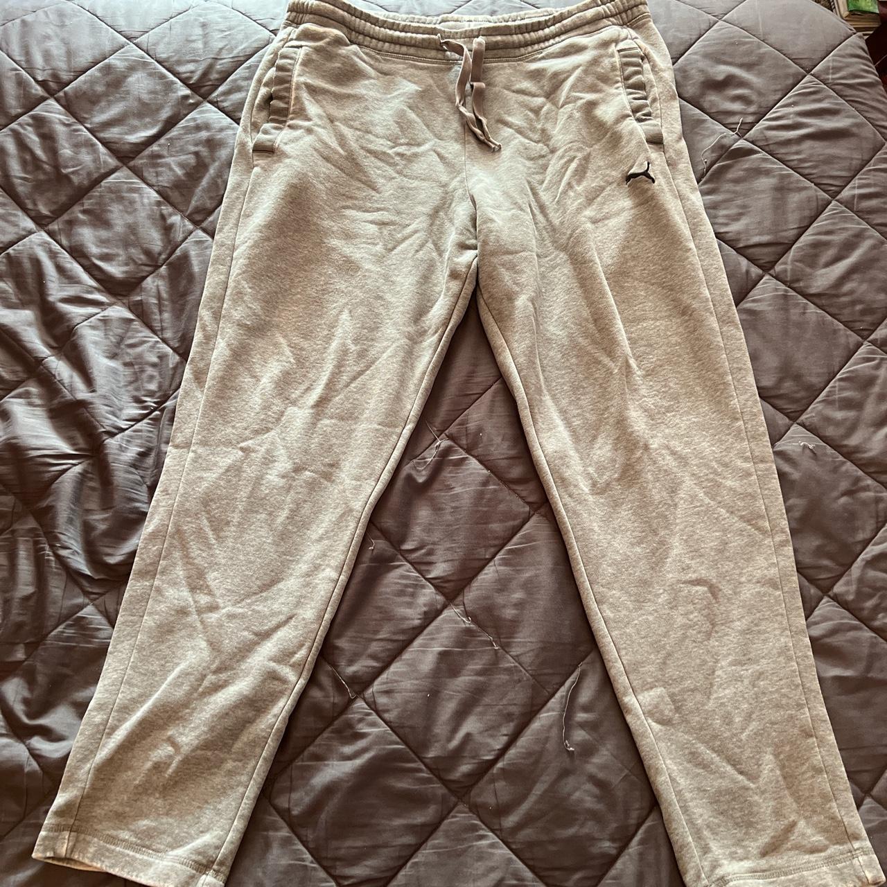 Y2K Puma Distressed sweat pants Size XL - Depop