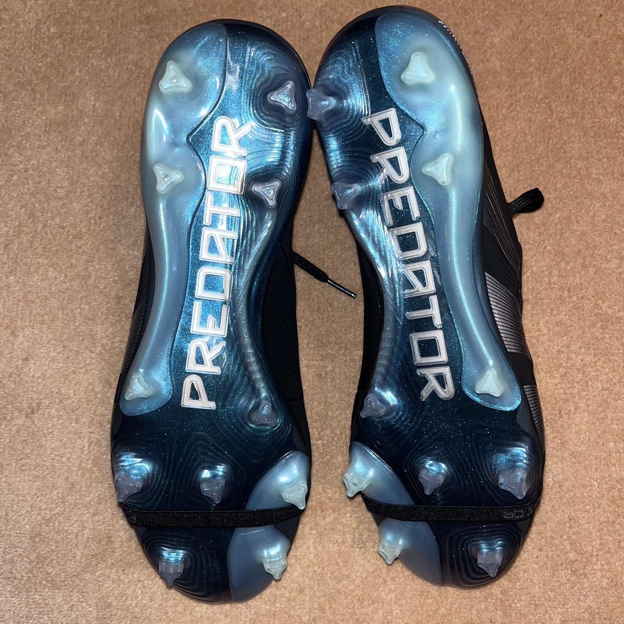 Black addidas predator with tonge - Depop