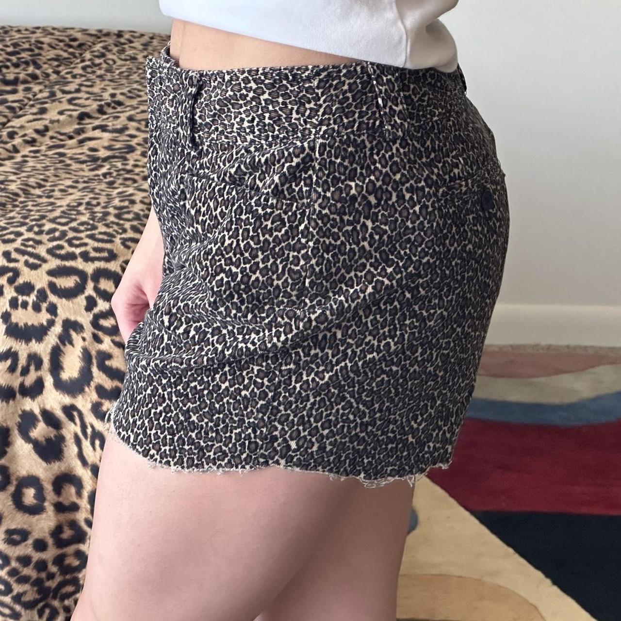 Super cute cut off corduroy cheetah print shorts... | Depop