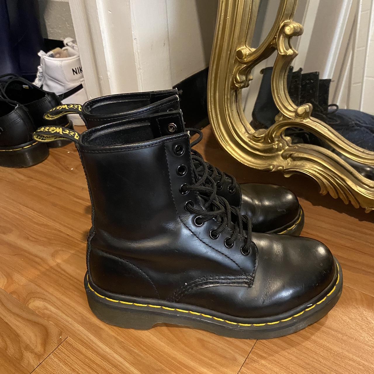 Doc Marten Boots - size 6 - they’re dusty in the... - Depop