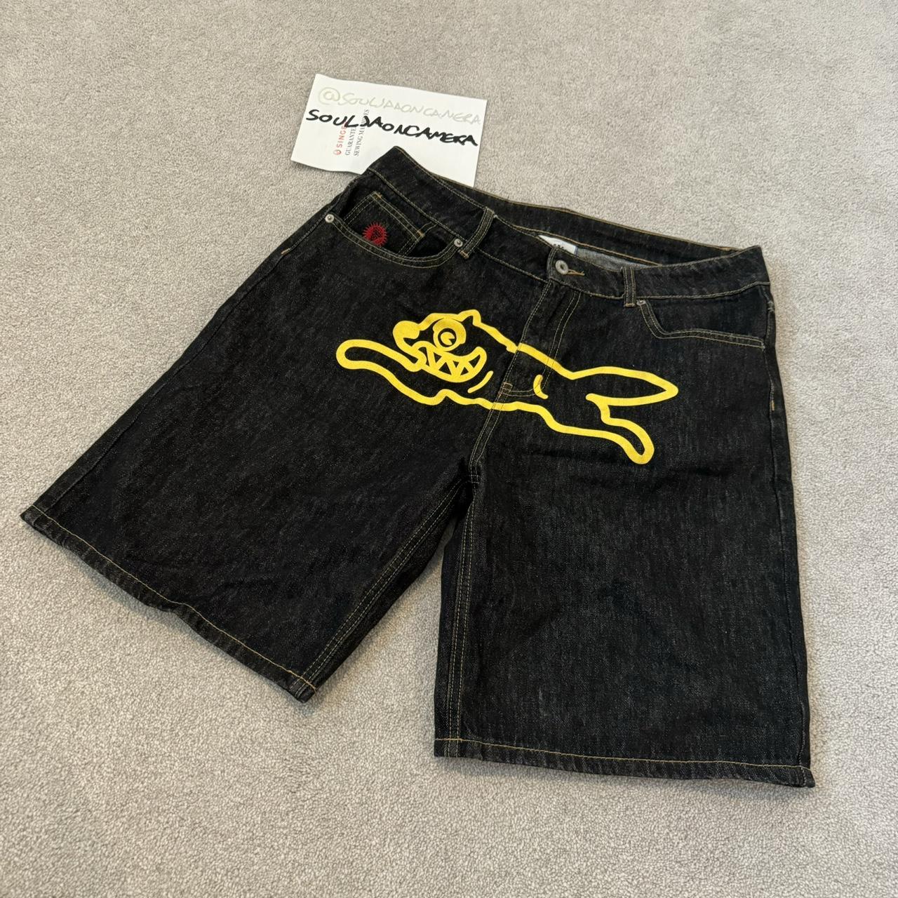 BBC Ice Cream running dog Jorts // denim jean... - Depop