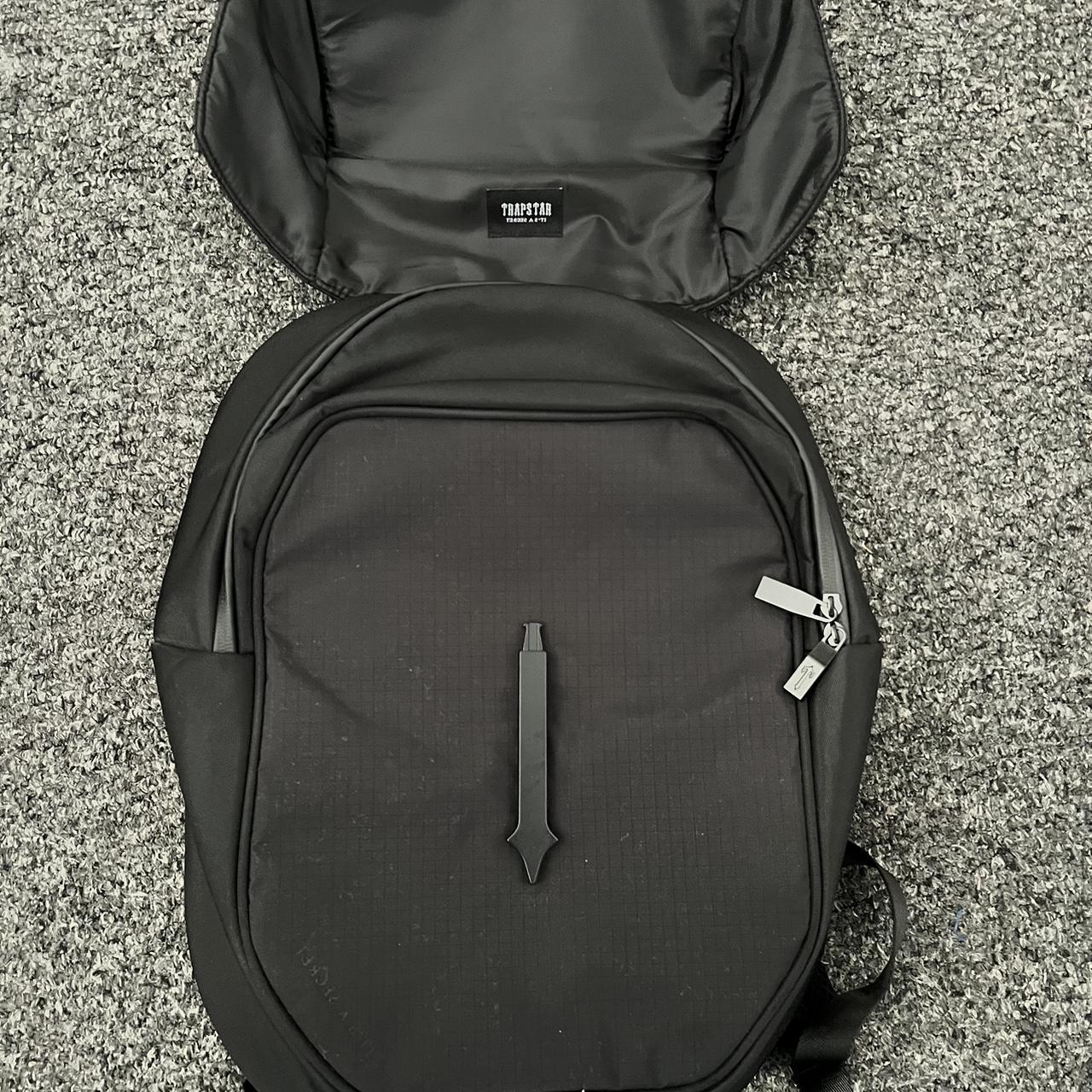 Black trapstar backpack Great condition Cool bag... - Depop