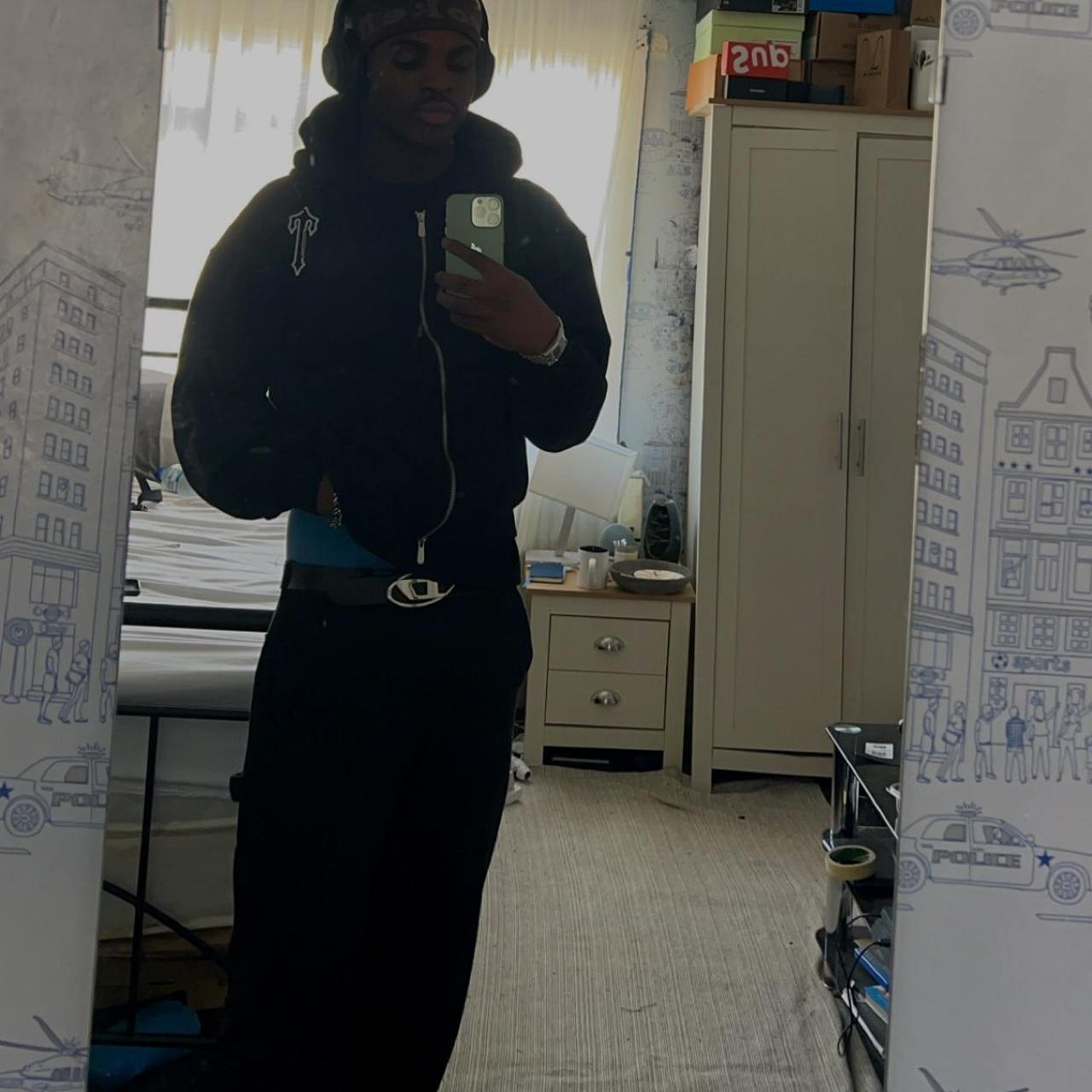 Black trapstar backpack Great condition Cool bag... - Depop