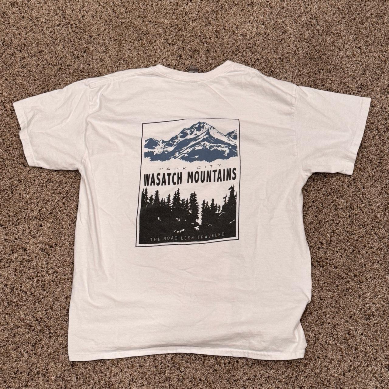 White park city Utah Wasatch Mountains cotton tee... | Depop