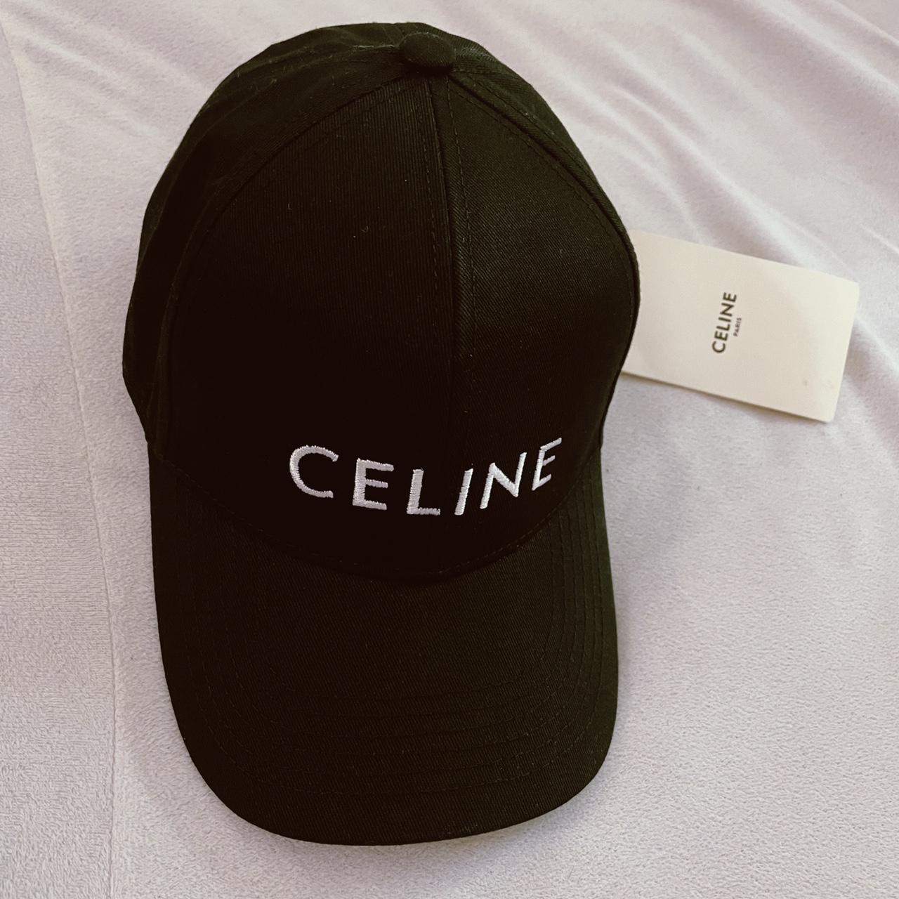 CELINE Women's Black Hat | Depop