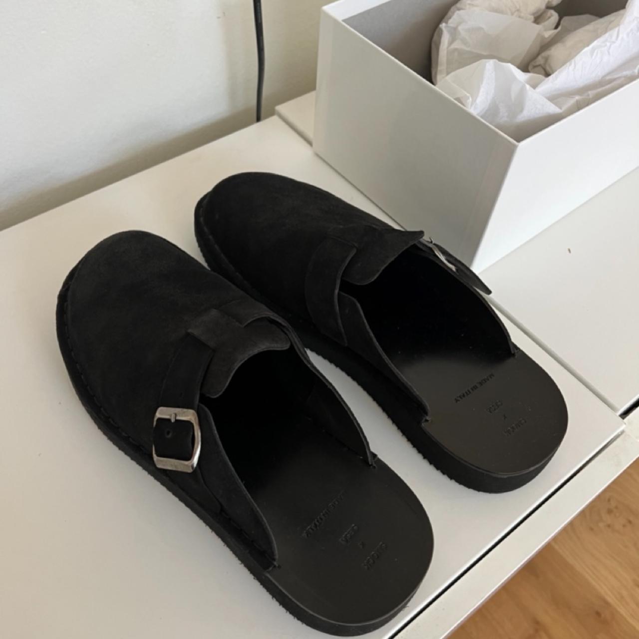 Men's Black Slides | Depop