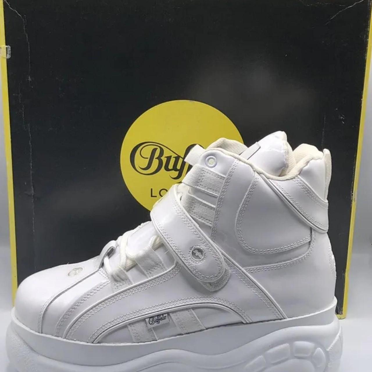 Rare Buffalo london classic patent gloss White high... - Depop