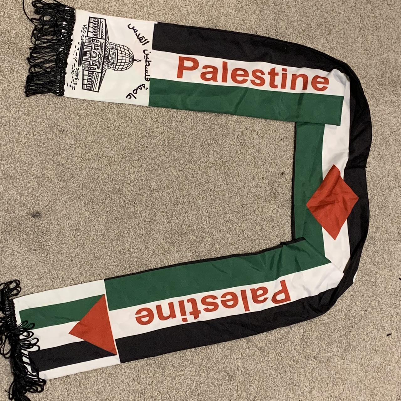 Palestine scarf, with Palestine flag and kifayyah... - Depop