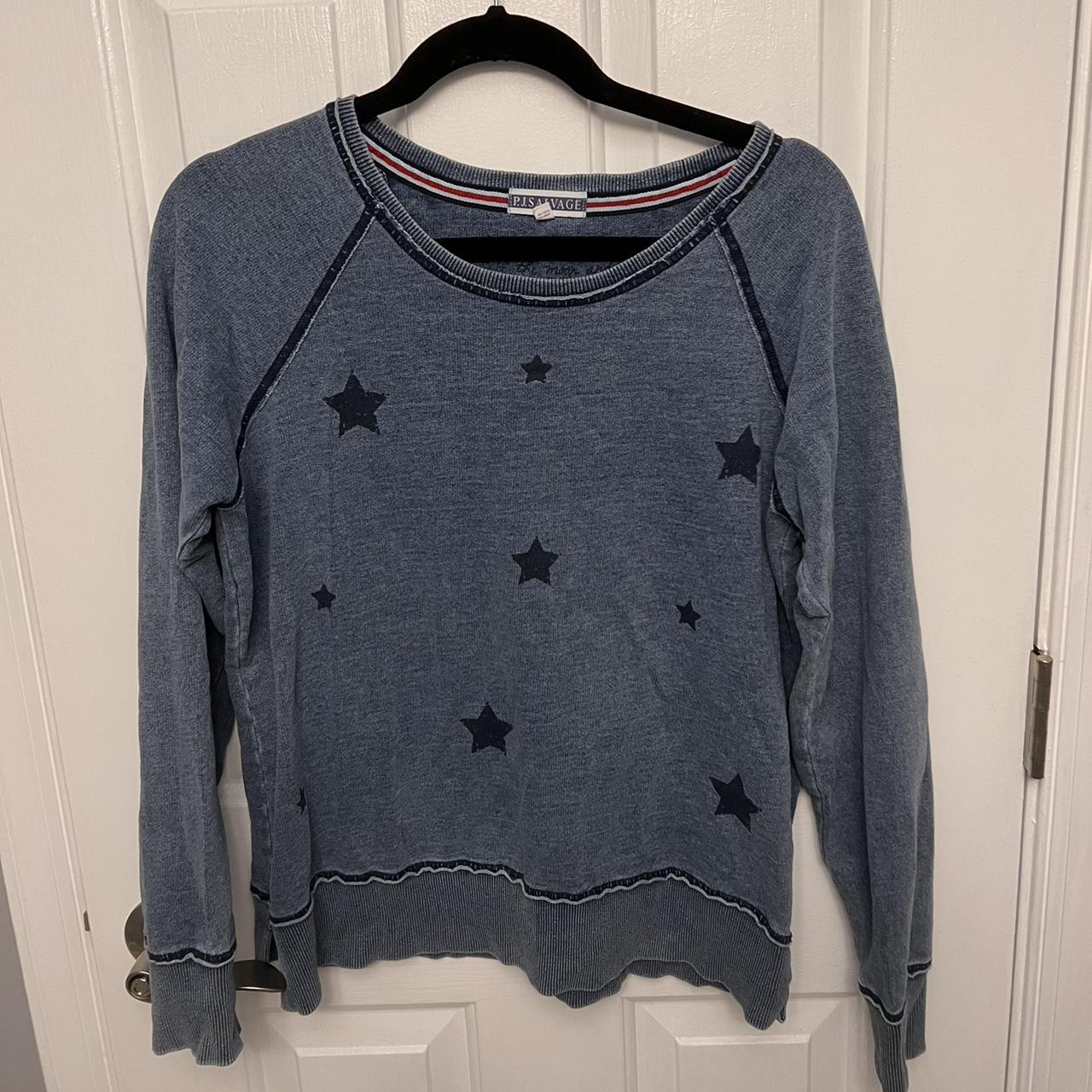 Pj salvage blue star lounge crewneck - Depop
