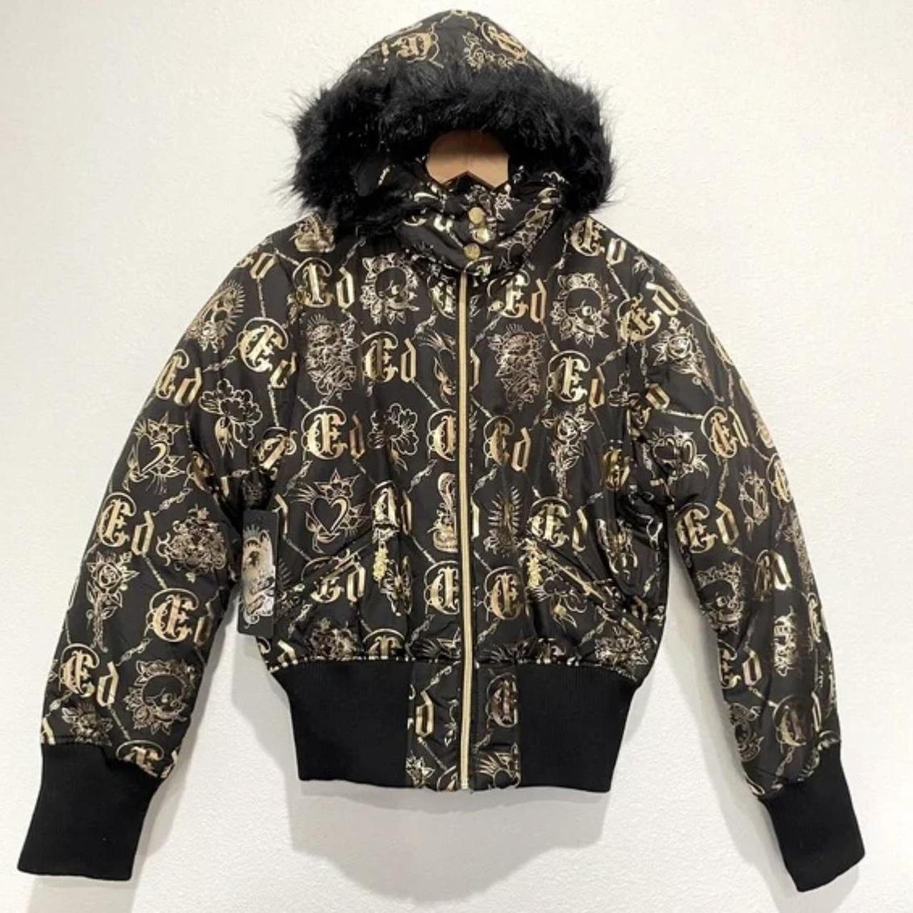 ED HARDY PUFFER JACKET XS, S, M, L, one of each... - Depop