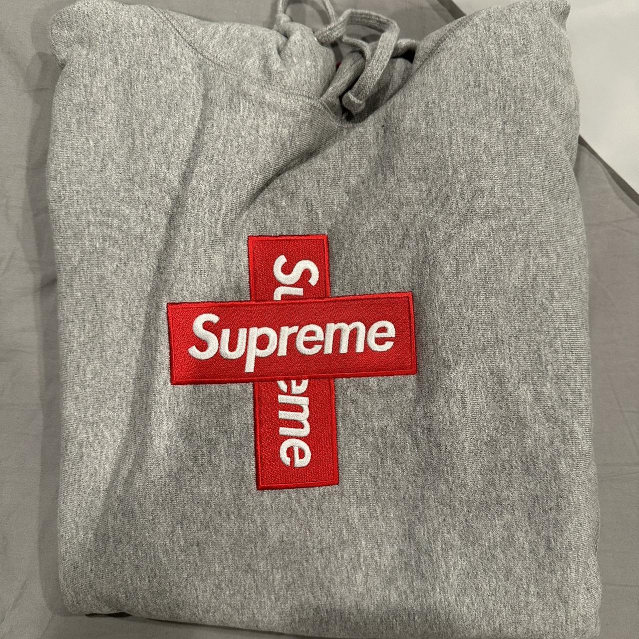 Supreme cross box logo hoodie - Depop
