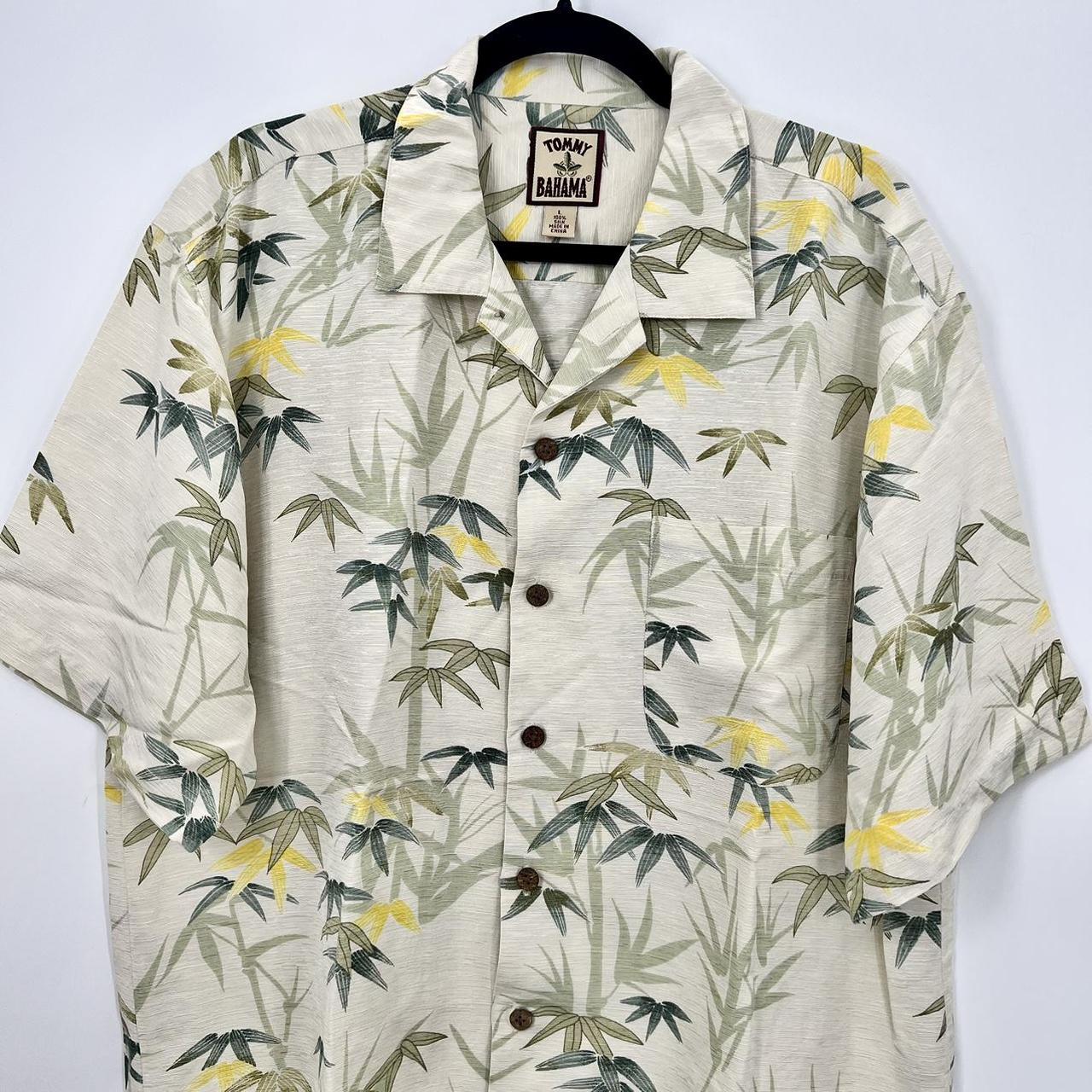 Vintage Tommy Bahama Silk Button Short Sleeve Shirt... - Depop