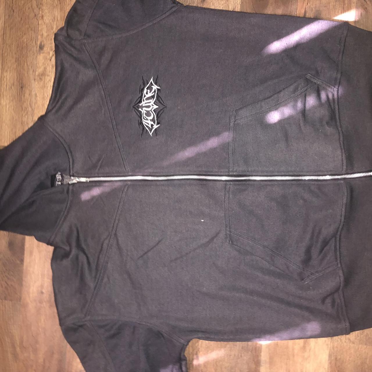 4Tune grey and white zip hoodie This was one of... - Depop