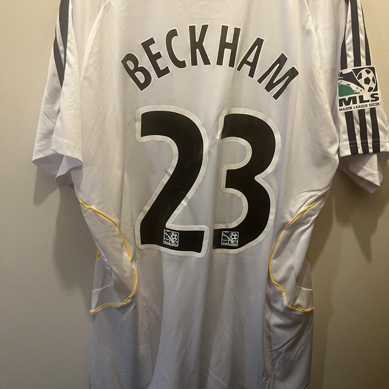 LA Galaxy David Beckham kit from his debut... - Depop