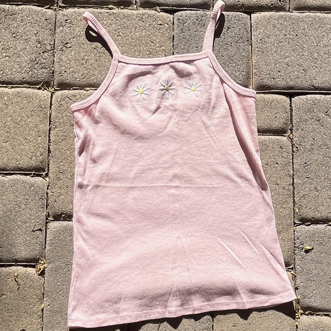 Target Pink and White Vest | Depop