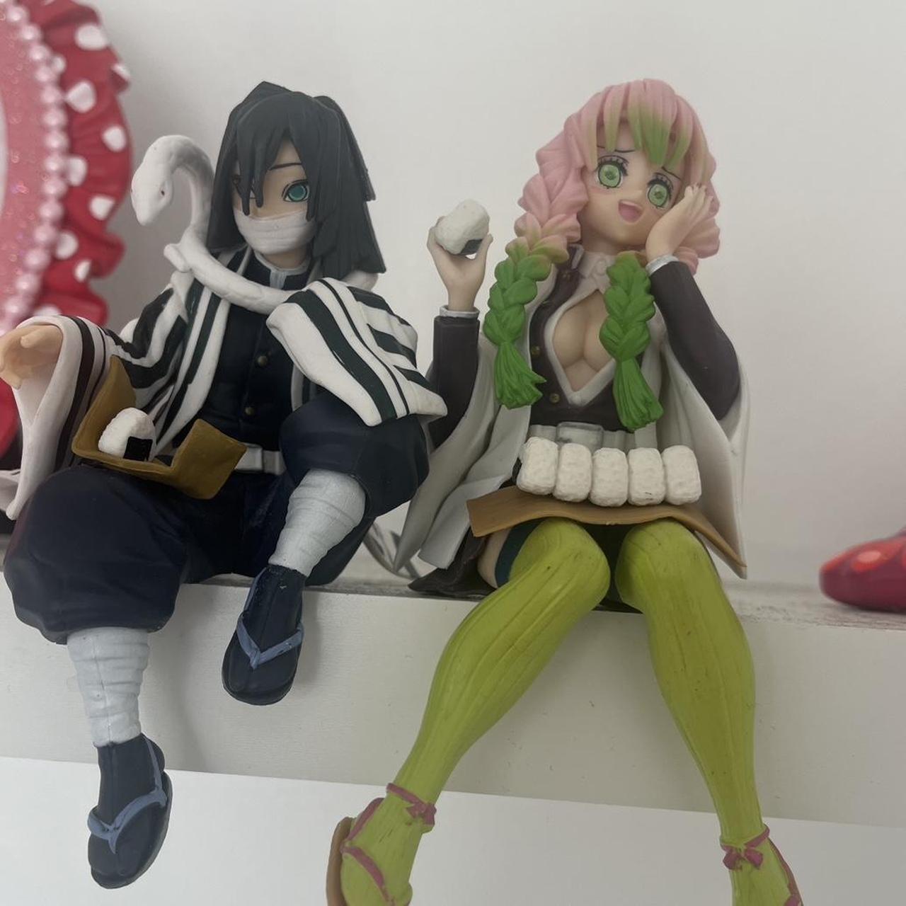 Mitsuri and Obanai figures! would like to sell them... - Depop