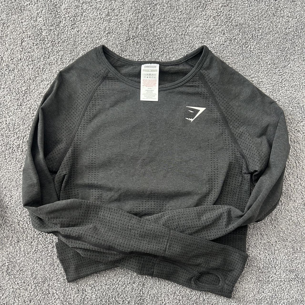 Gymshark long sleeve crop Size M Worn but good... | Depop