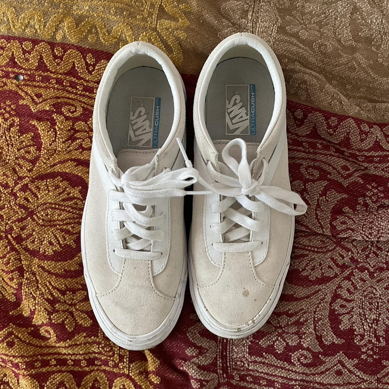 vans bold ni suede sneaker in ivory 🤍 these have... - Depop
