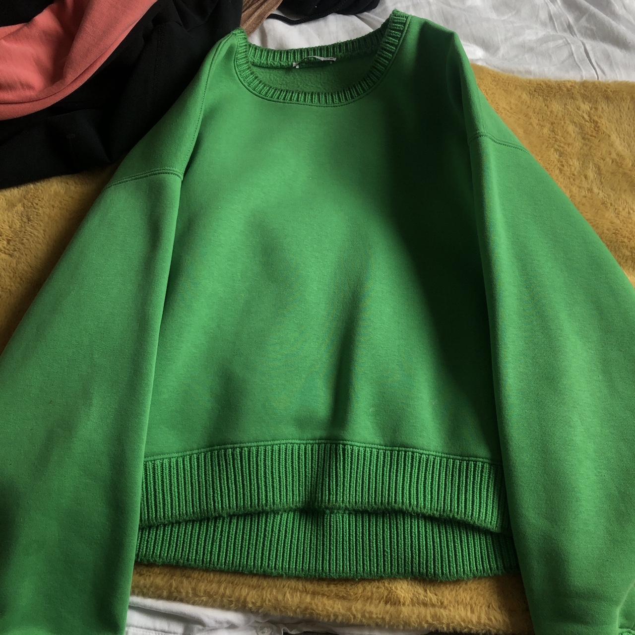 Zara Womens Green Jumper Depop