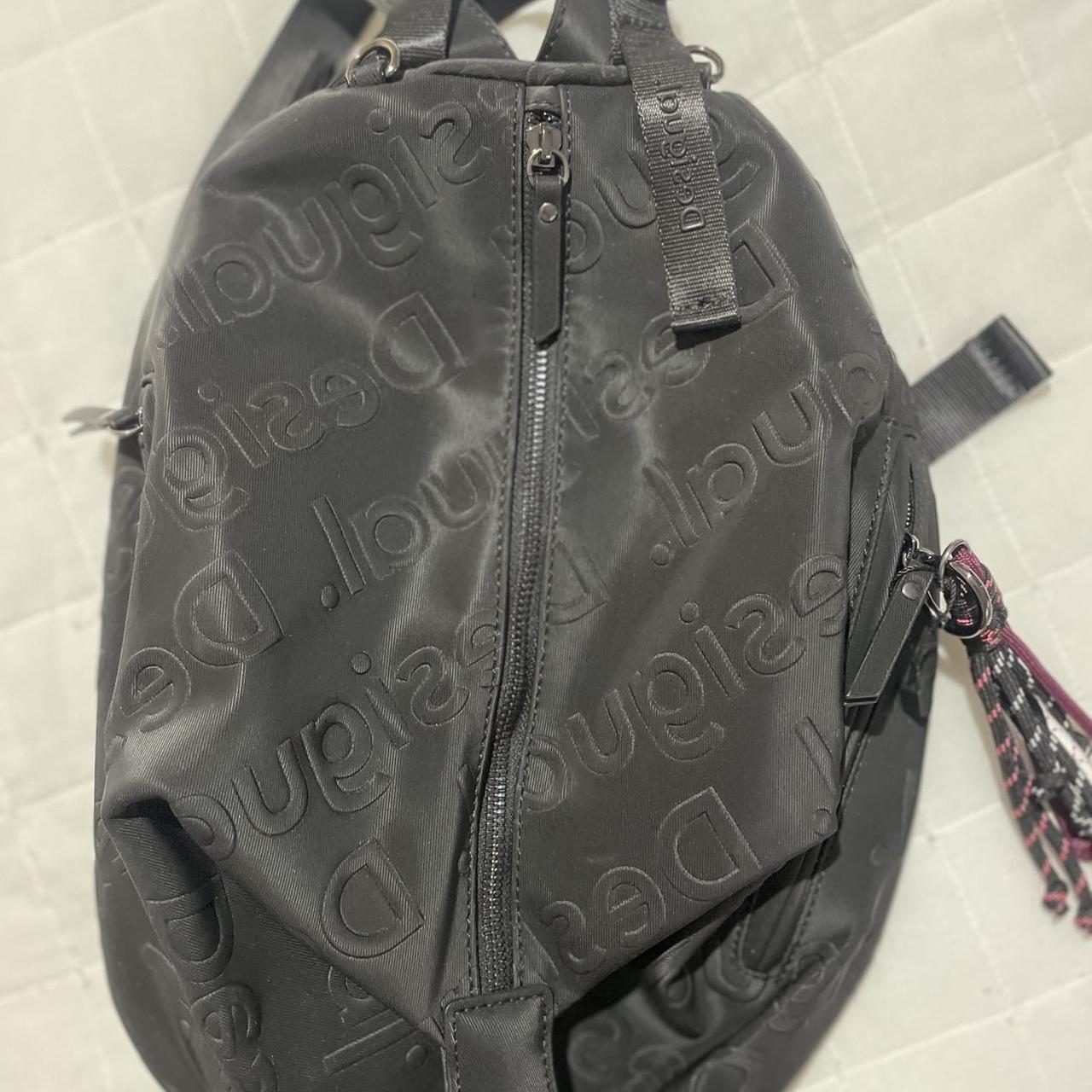 Black Desigual backpack #desigual #backpack - Depop