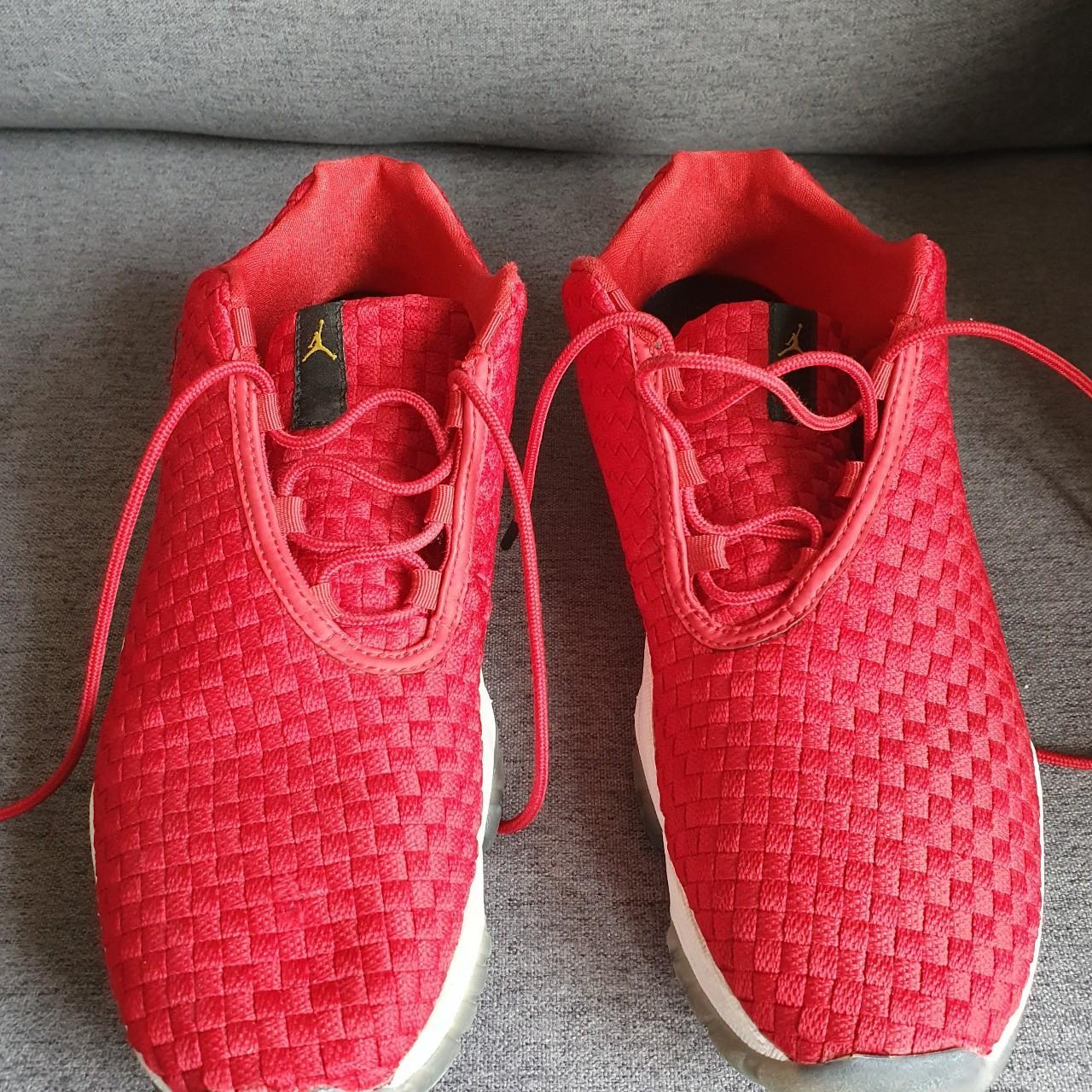 Jordan Men's Red Trainers | Depop