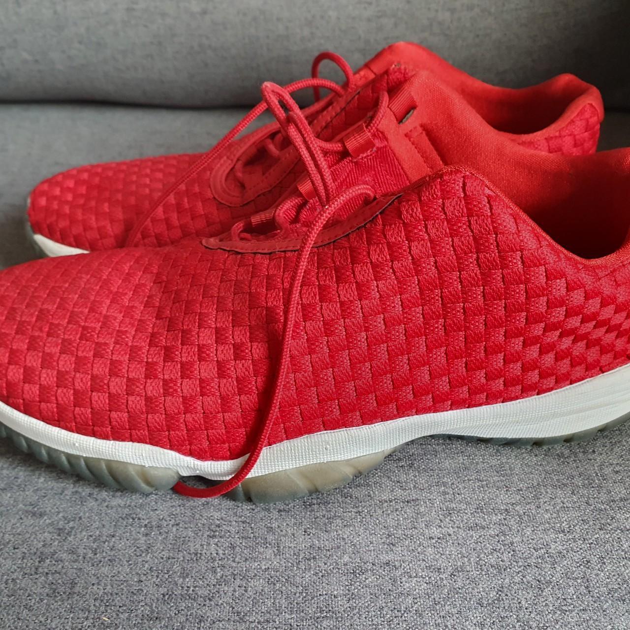 Jordan Men's Red Trainers | Depop