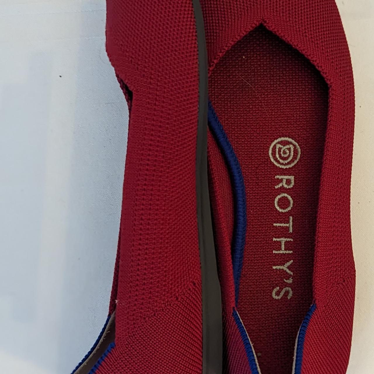 Womens Rothys ballet toe, red in color, size 6.5.... - Depop