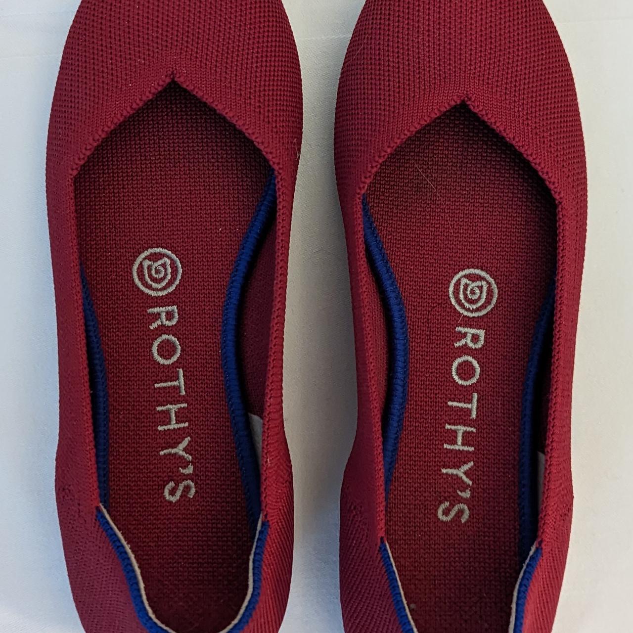 Womens Rothys ballet toe, red in color, size 6.5.... - Depop