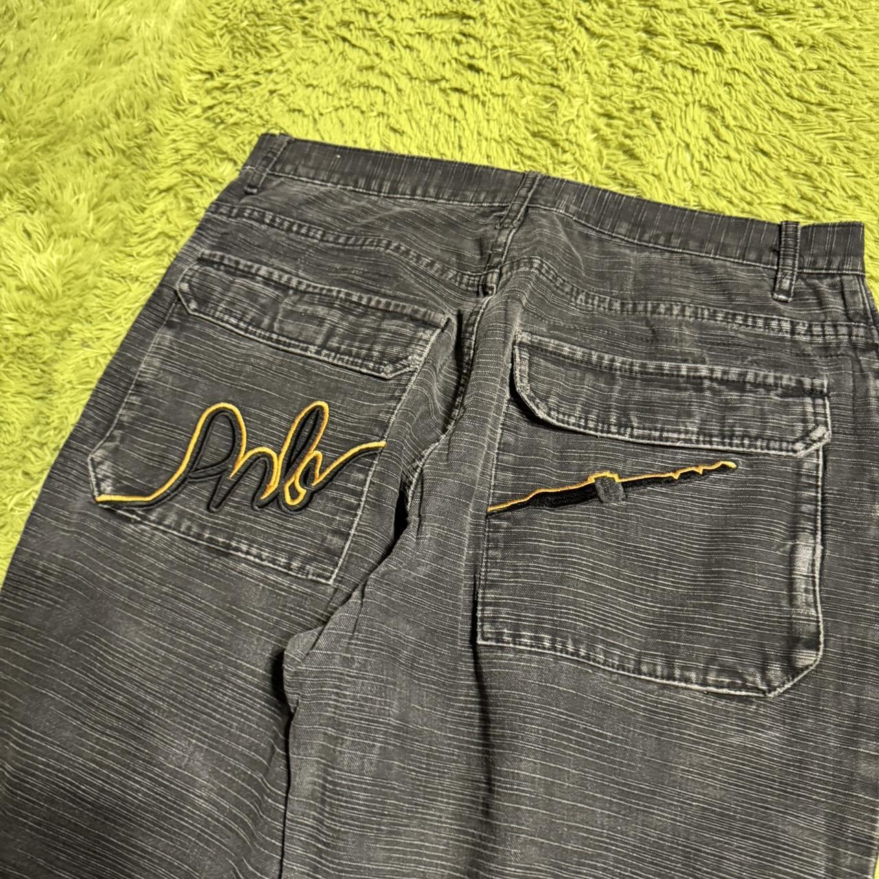 Grey Wash Super Baggy Pnb Nation Jeans Embroidered... | Depop