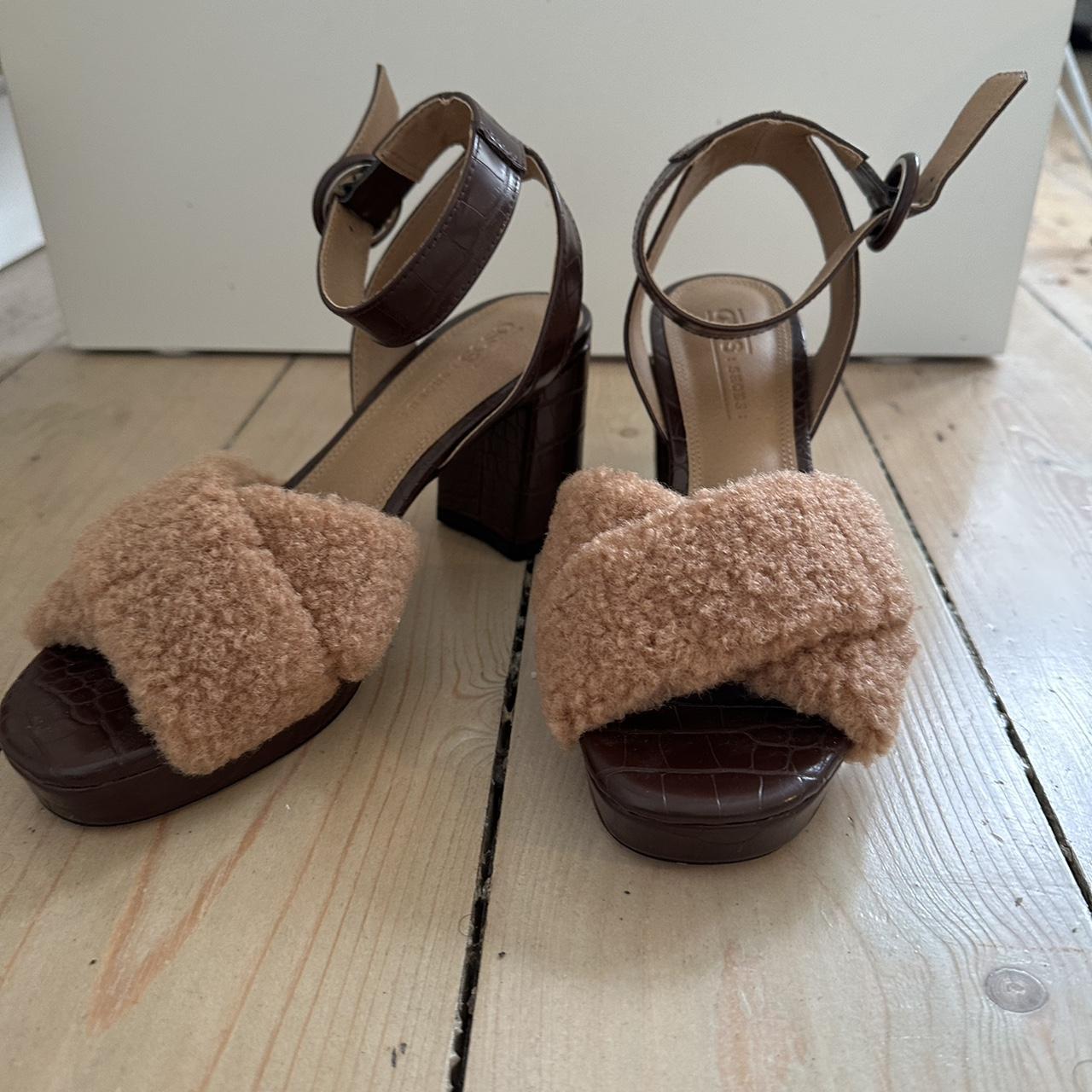 ASOS DESIGN Hidden platform block heeled sandals in... - Depop