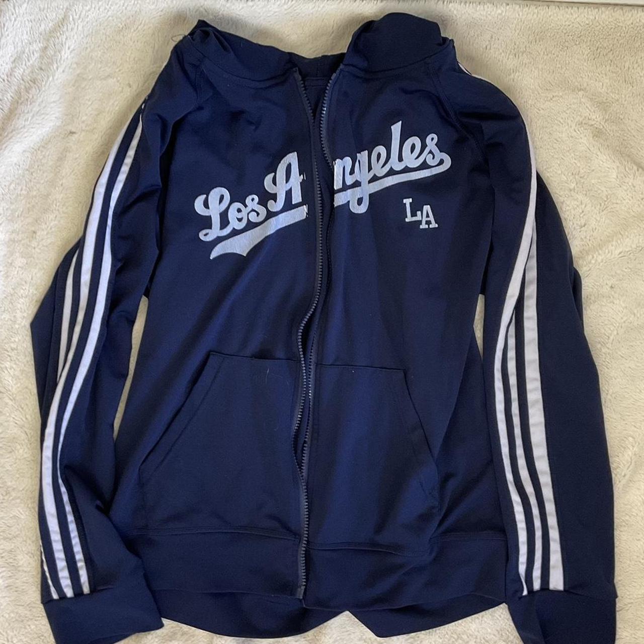 Navy Los Angeles jacket ️ ~ Sizing - 2xl In near... - Depop