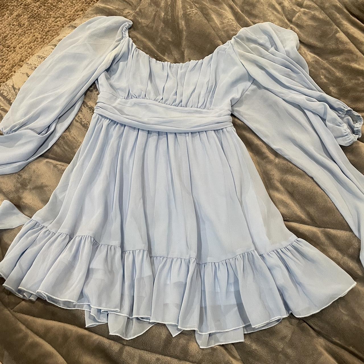 Light Blue Lucy In The Sky Dress Worn A Few Times Depop