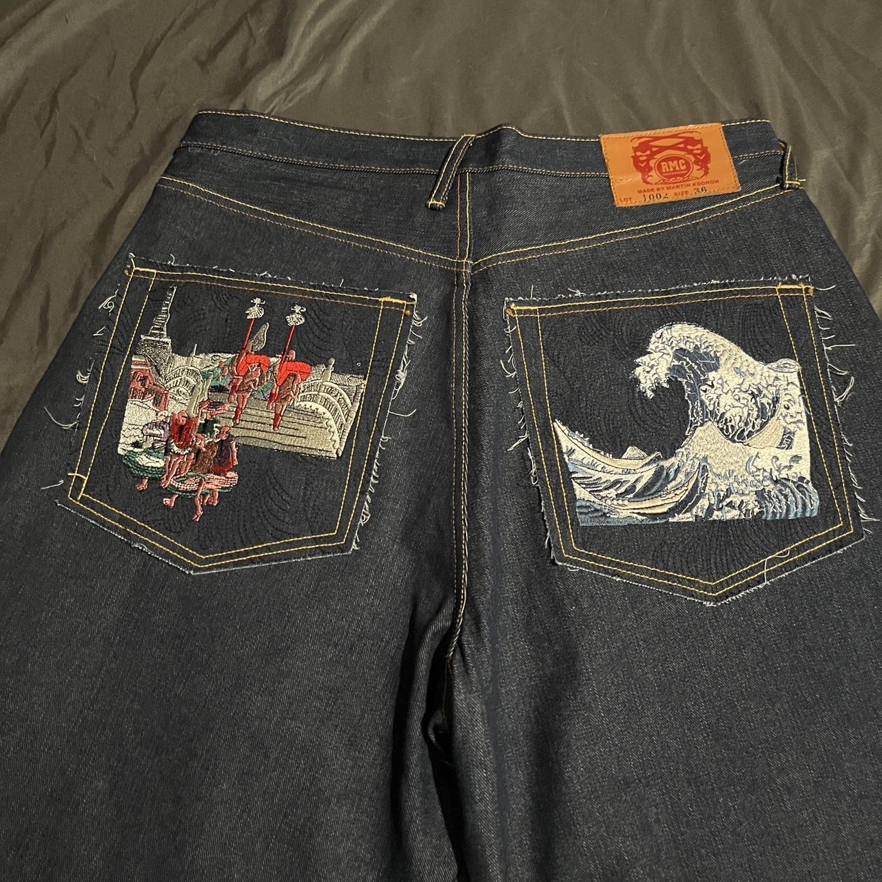 Rmc RED MONKEY COMPANY JEANS Rare tsunami... - Depop