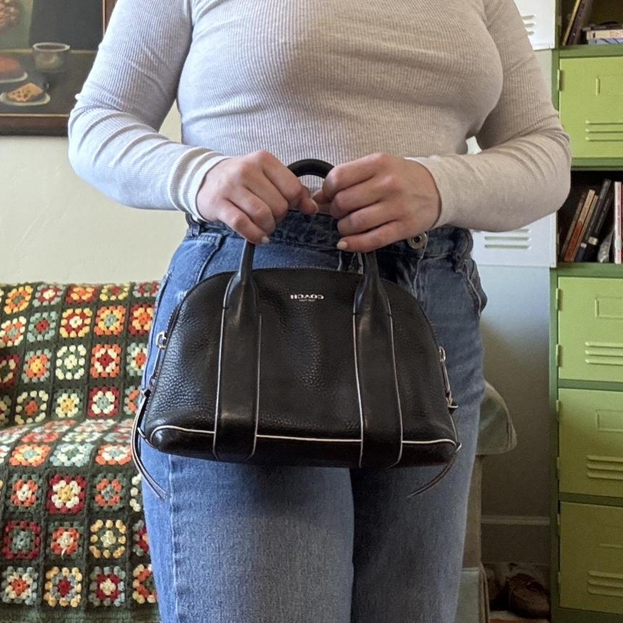 VINTAGE Coach Bleecker Mini Preston Satchel Black... | Depop