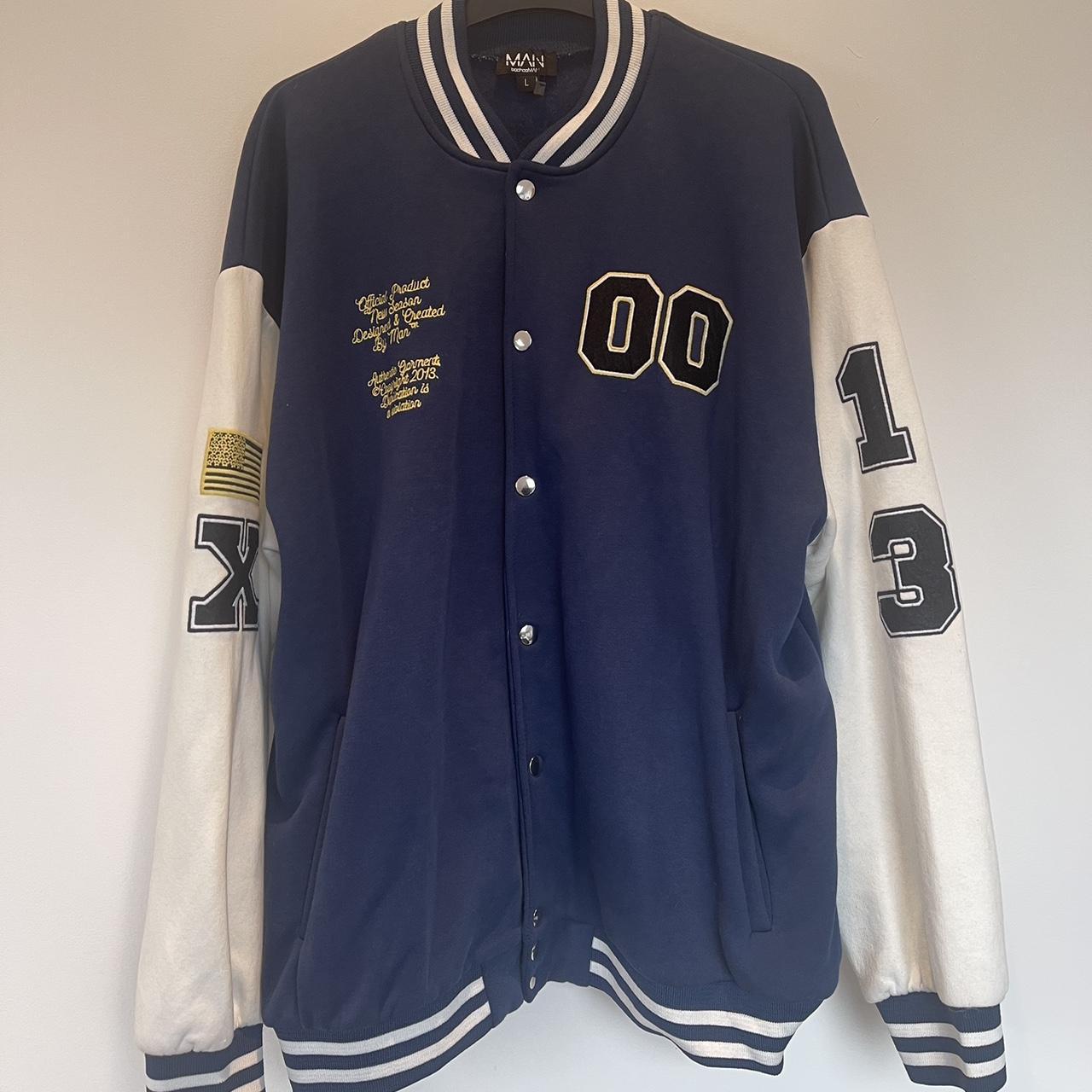 Men’s boohoo varsity jacket Men’s large varsity... - Depop